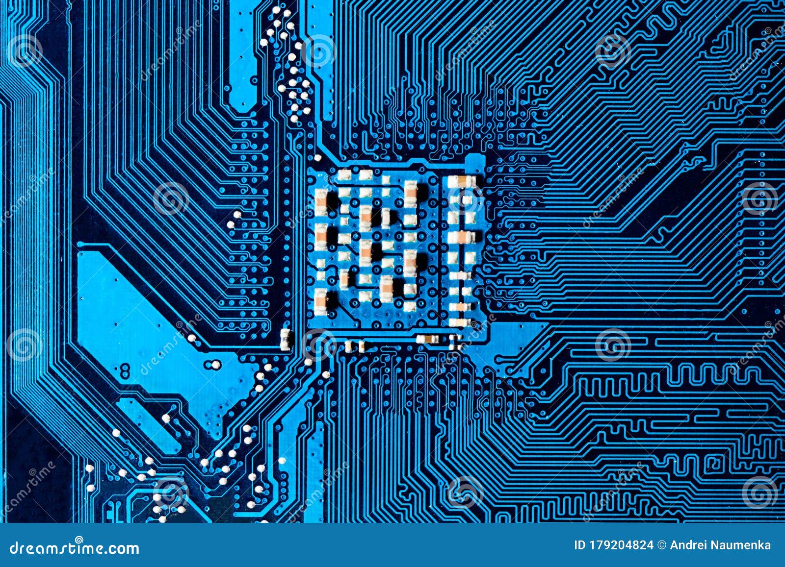 Abstract Mainboard or Motherboard Electronic Computer Background. Logic ...