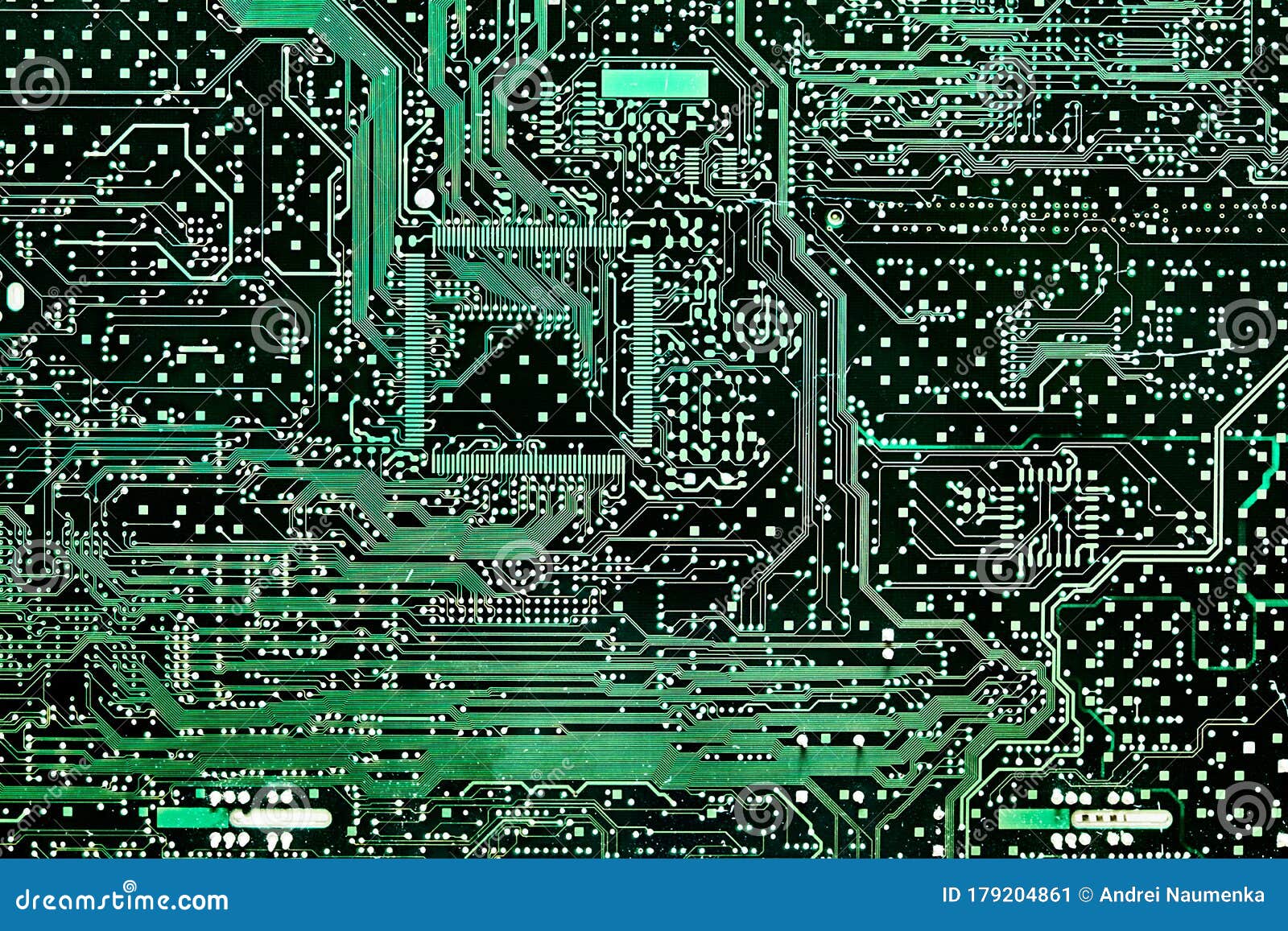 Abstract Mainboard or Motherboard Electronic Computer Background. Logic ...