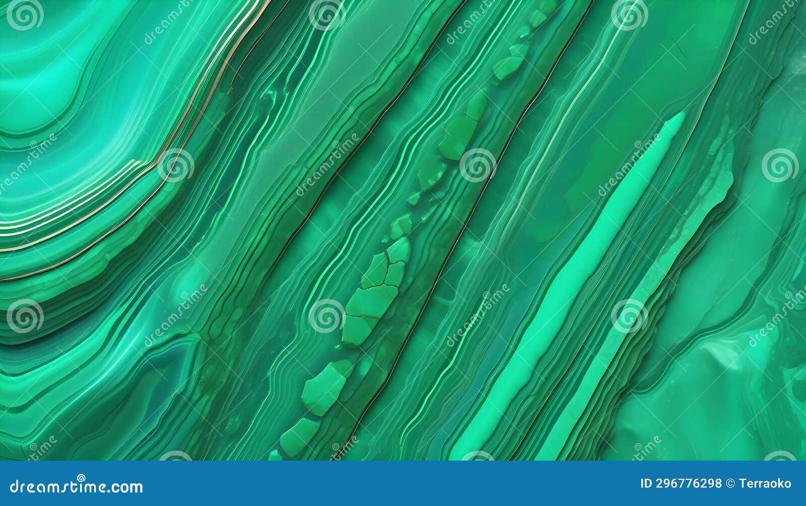 Abstract Malachite Background with Stone Texture, Realistic Malachite ...