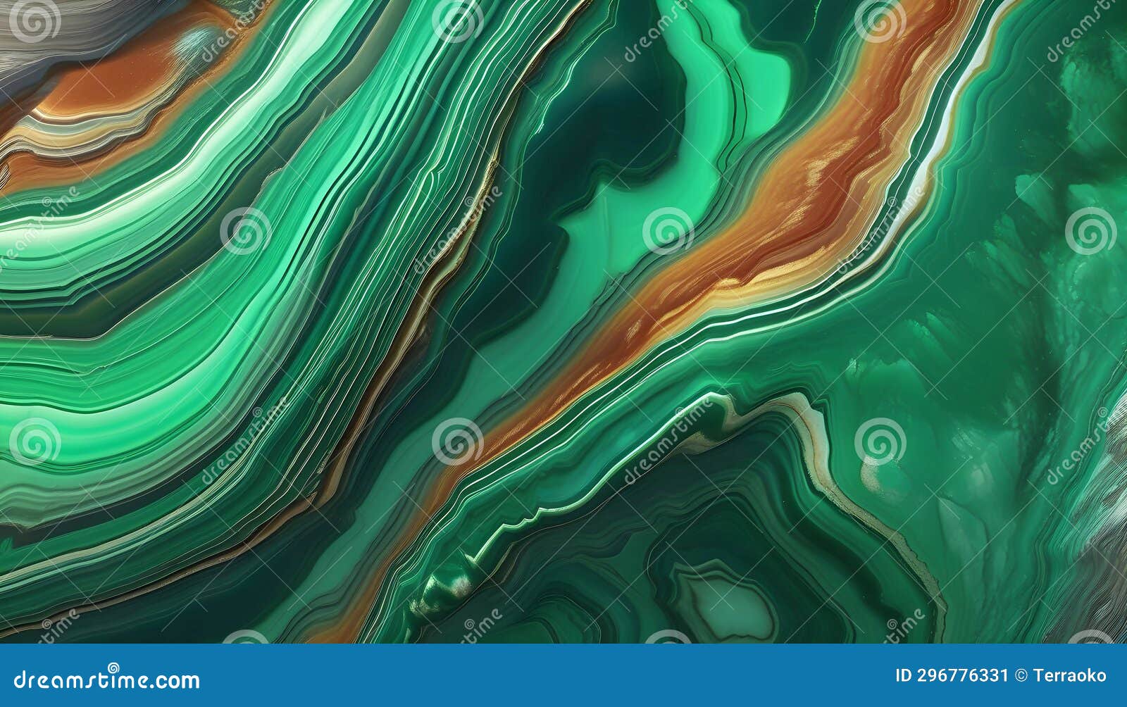 Abstract Malachite Background with Stone Texture, Realistic Malachite ...