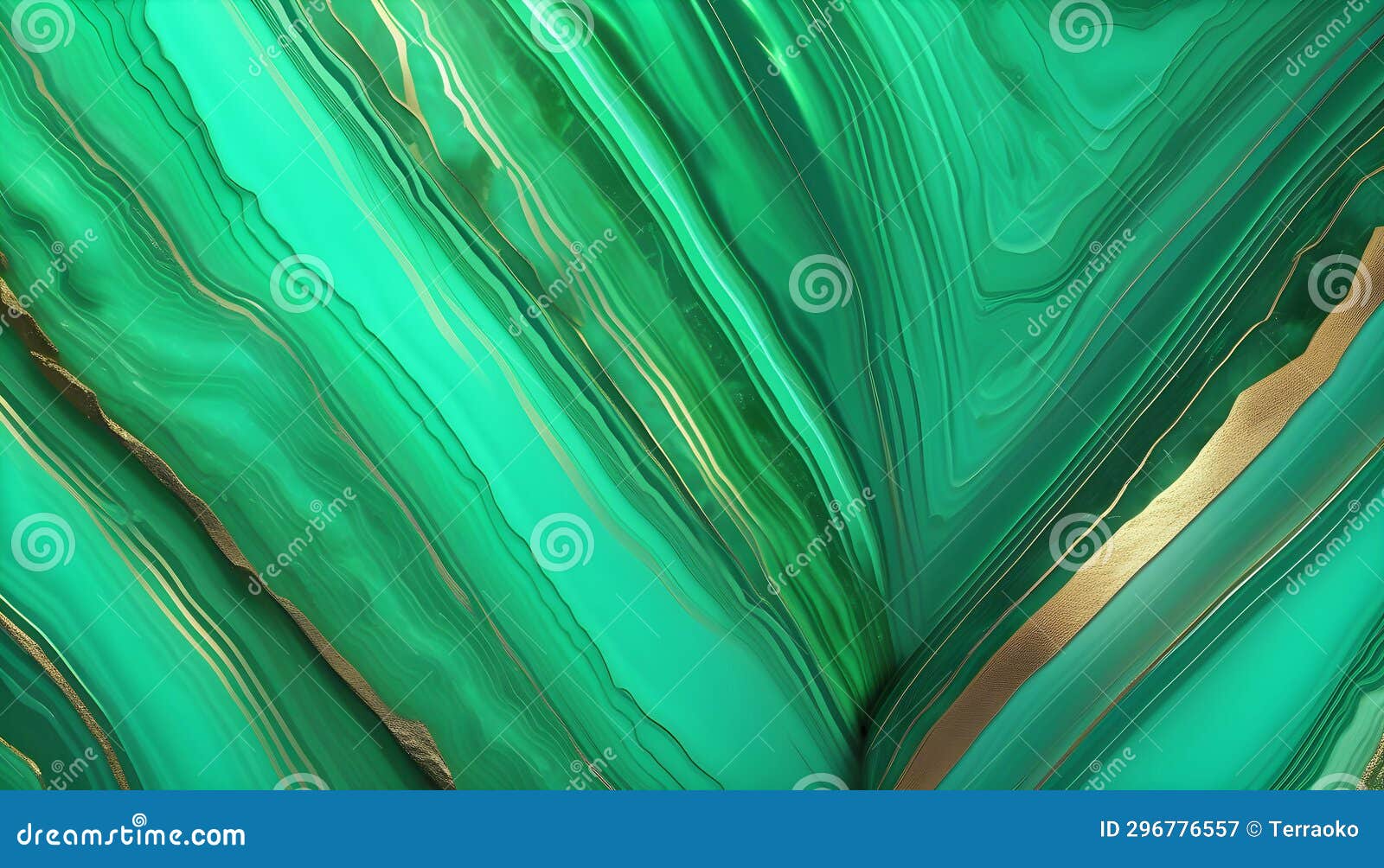 Abstract Malachite Background With Stone Texture, Realistic Malachite ...