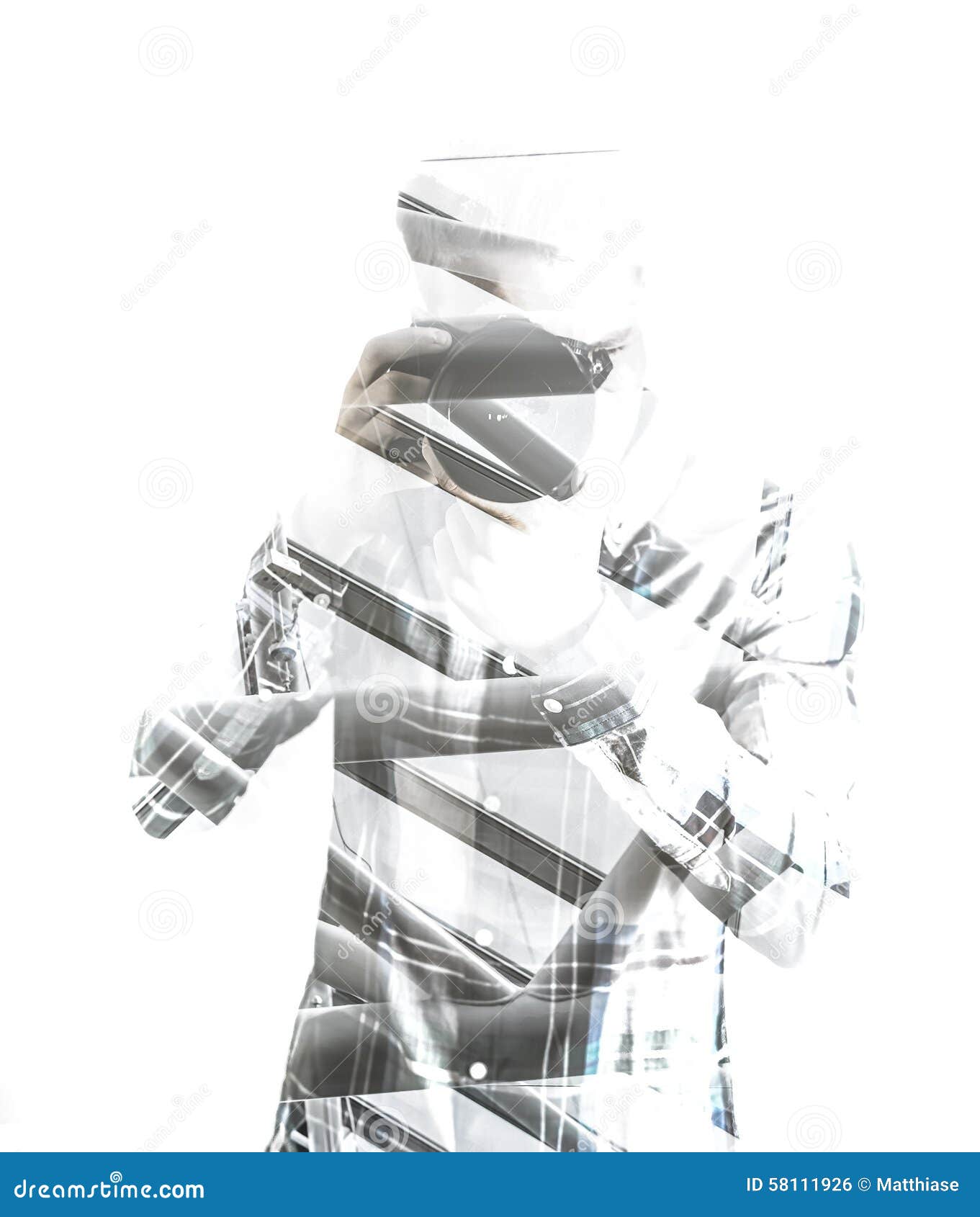 Abstract male photographer stock photo. Image of focus - 58111926