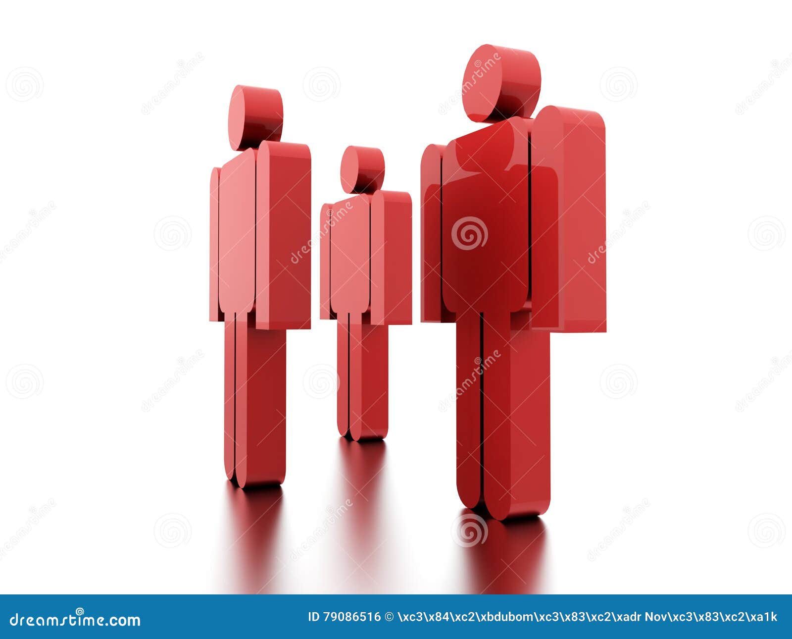 Abstract Man Figure Rendered on White Background Stock Illustration ...