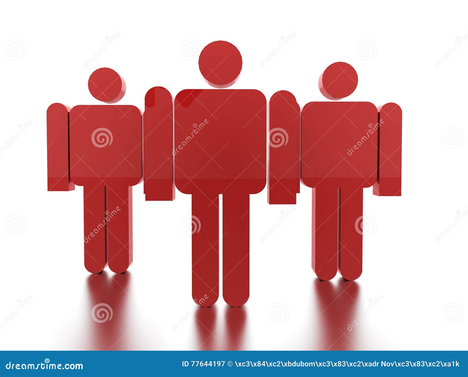 Abstract Man Figure Rendered on White Background Stock Illustration ...
