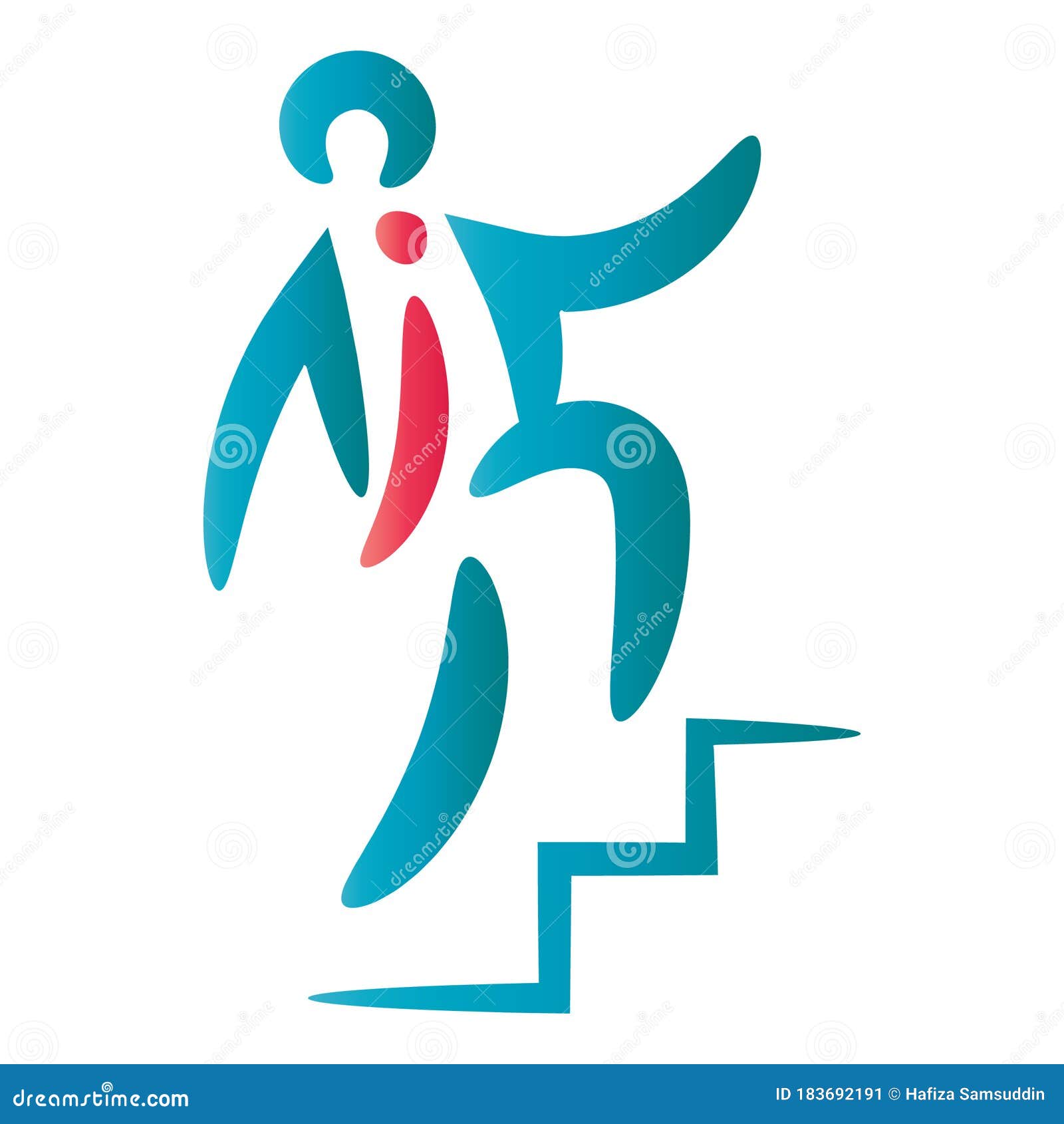 Abstract man icon stock vector. Illustration of upstairs - 183692191