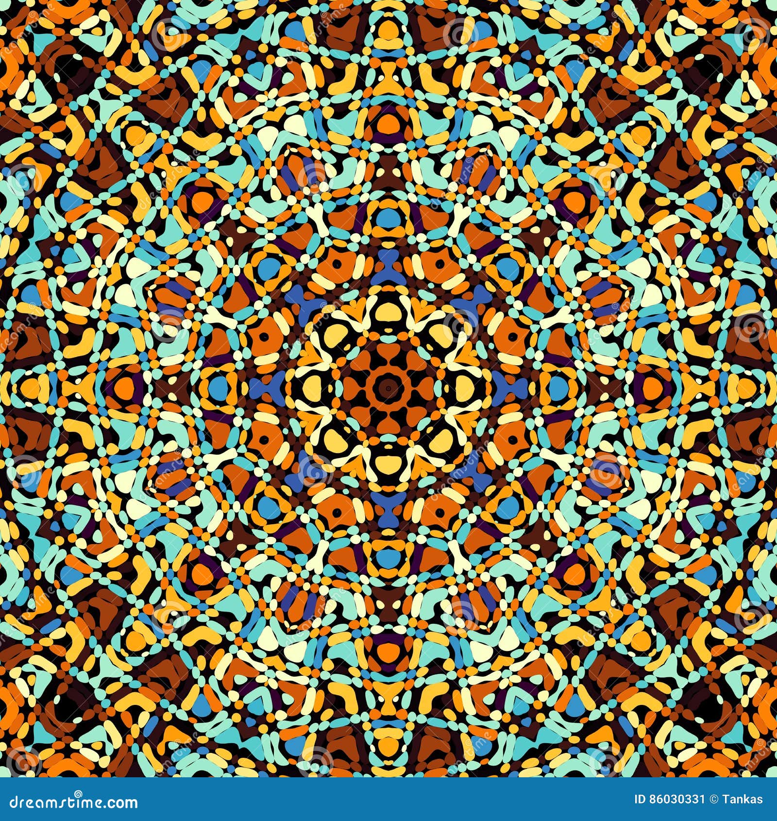 Abstract Mandala Background Stock Illustration - Illustration of design ...