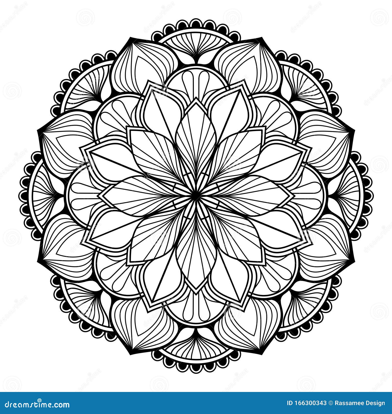 Abstract Mandala Design Background Stock Illustration - Illustration of ...