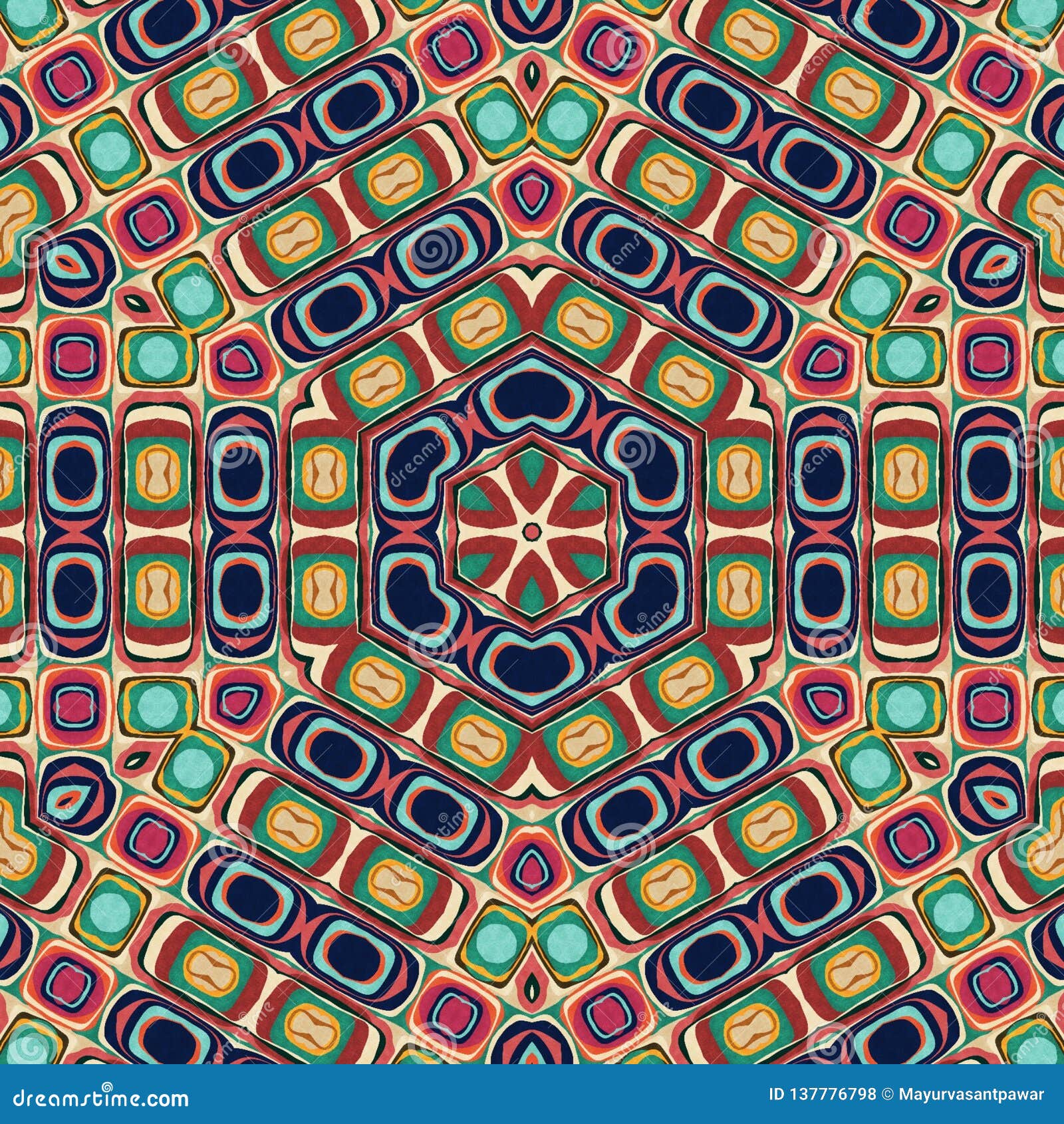 Abstract Mandala Design Template Stock Illustration - Illustration of ...