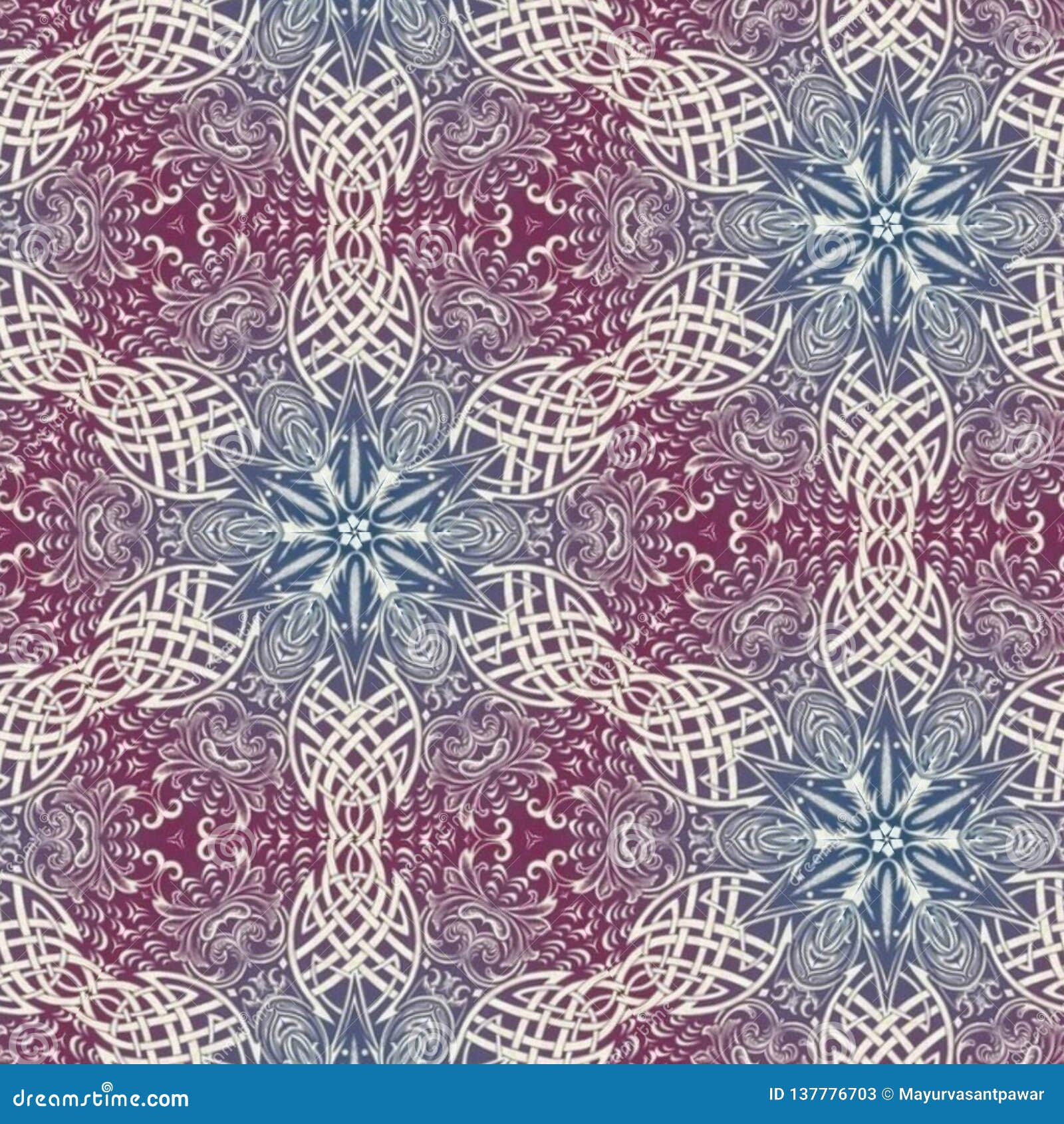 Abstract Mandala Design Template Stock Illustration - Illustration of ...