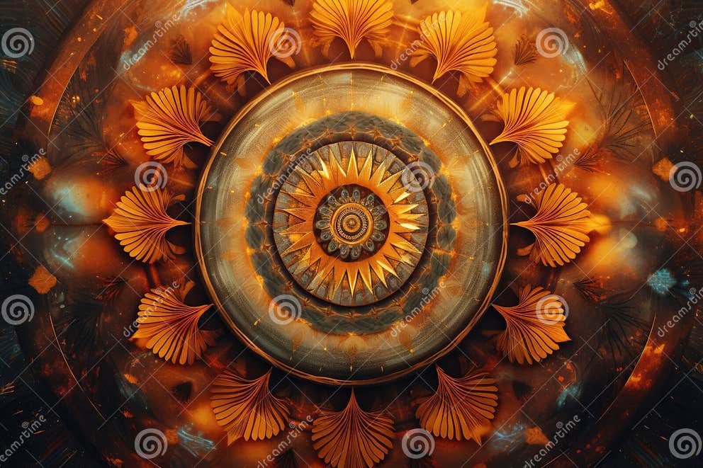 Abstract Mandala with Mystical Meaning Stock Illustration ...