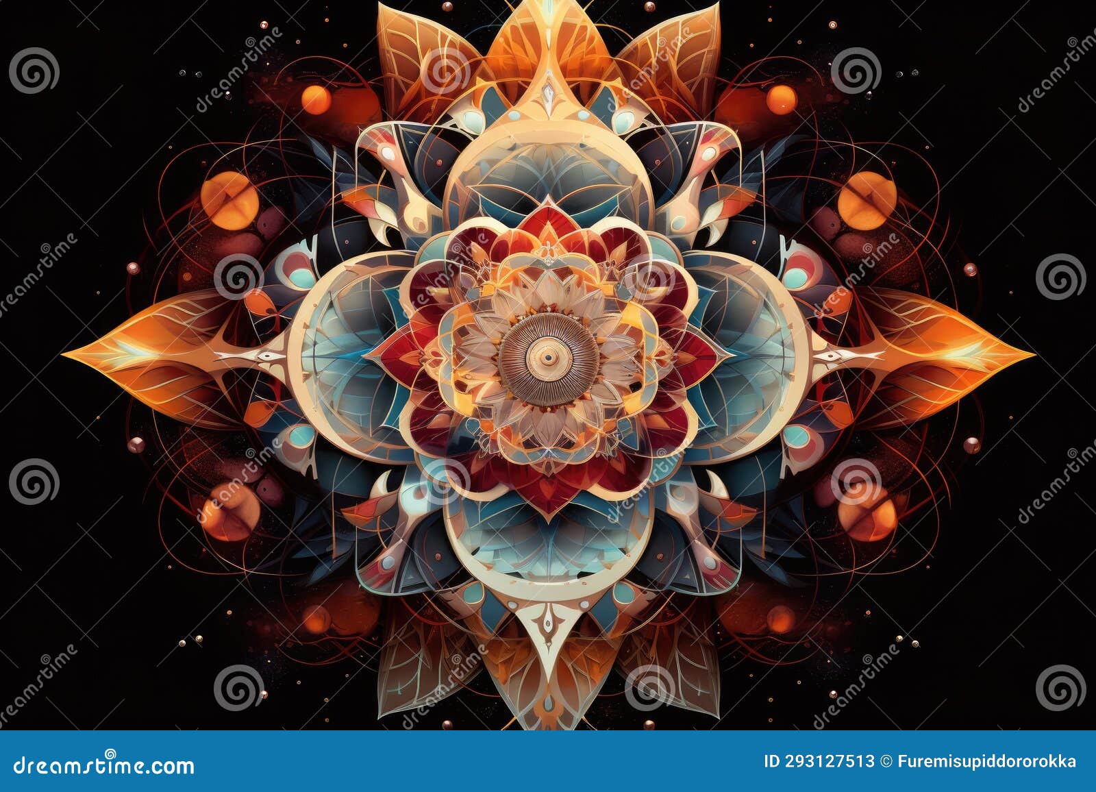 Abstract Mandala with Mystical Meaning Stock Illustration ...
