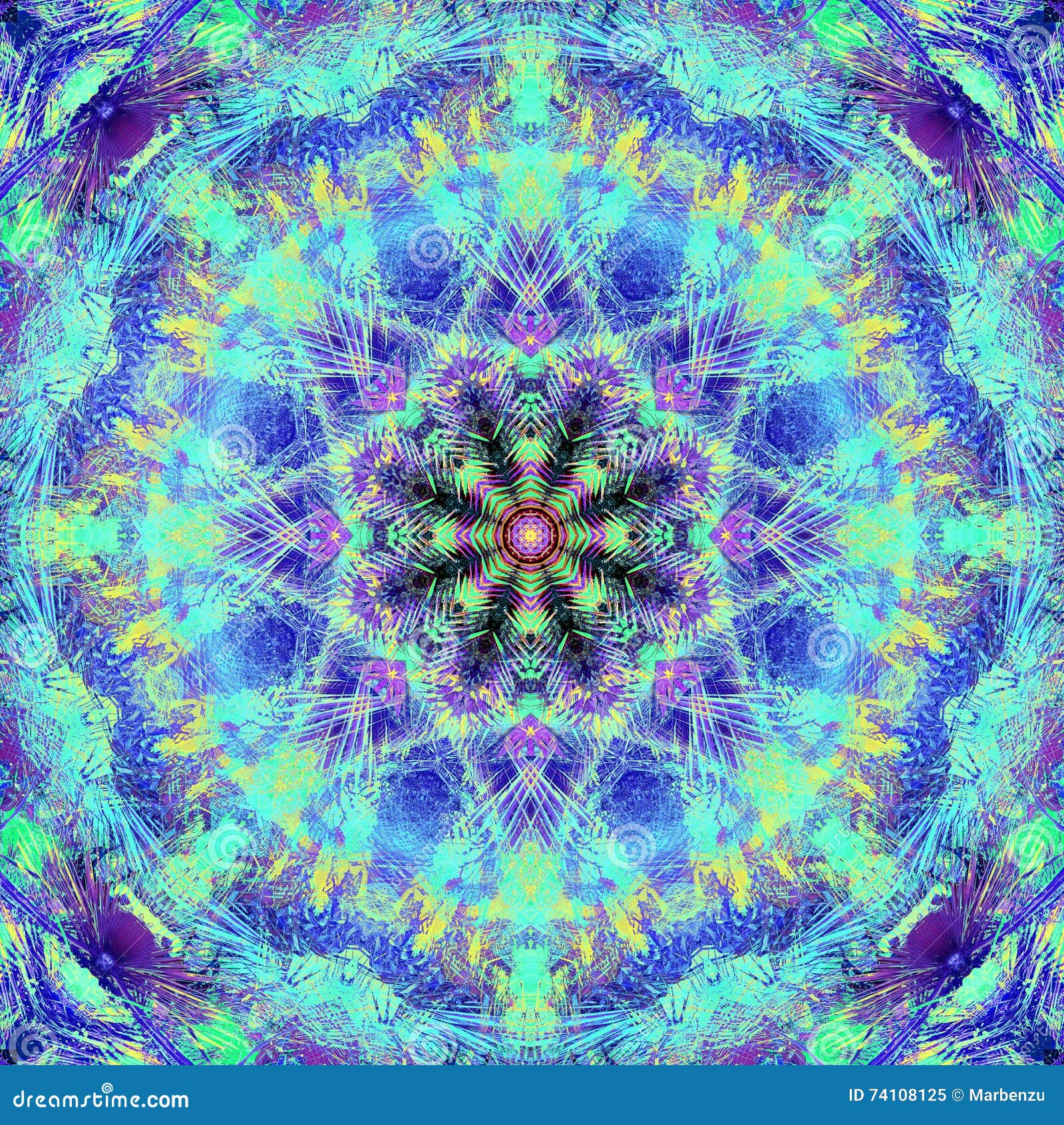 Abstract mandala picture stock image. Image of color - 74108125