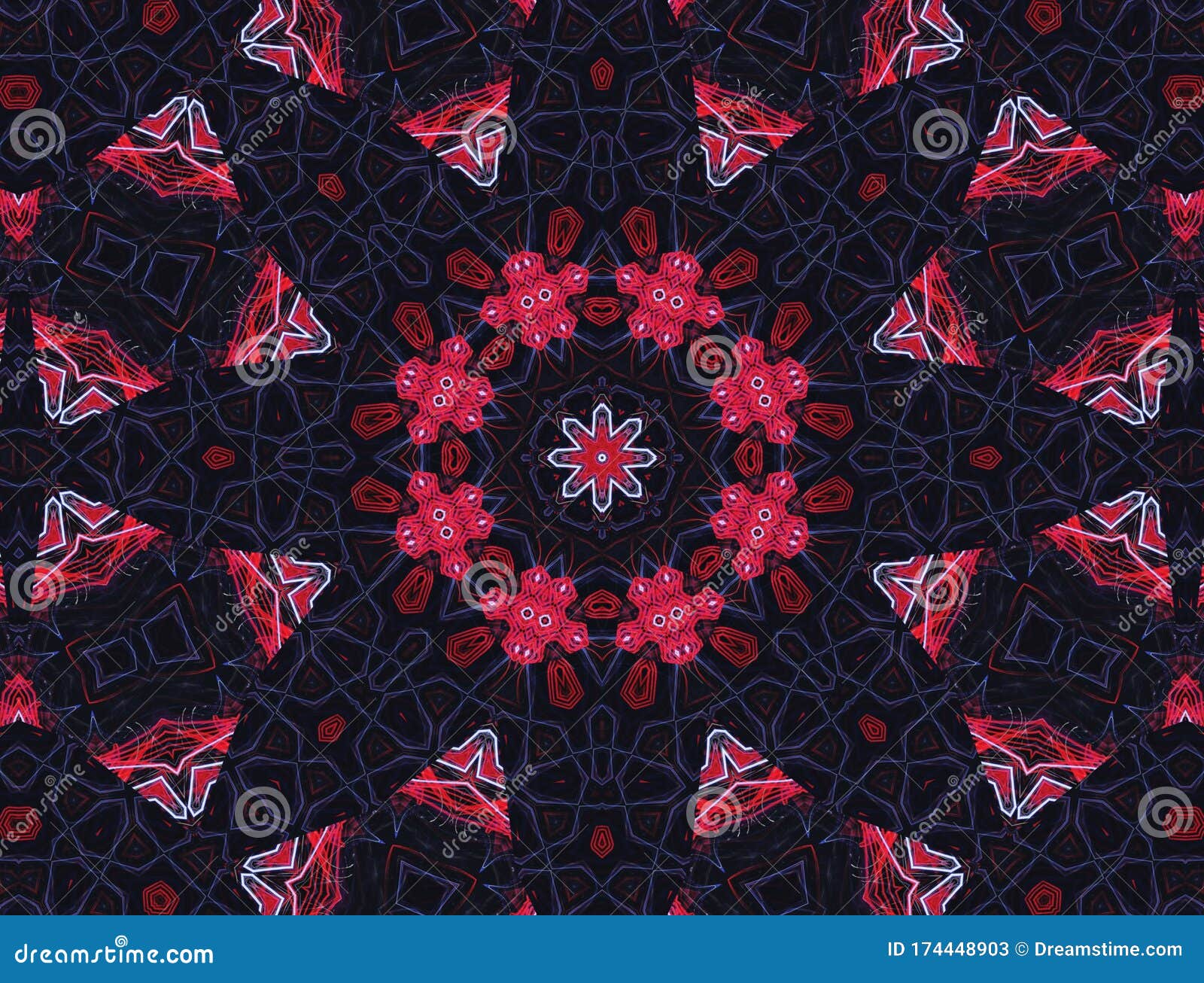 Abstract Mandala Seamless Texture for Design and Background Stock ...