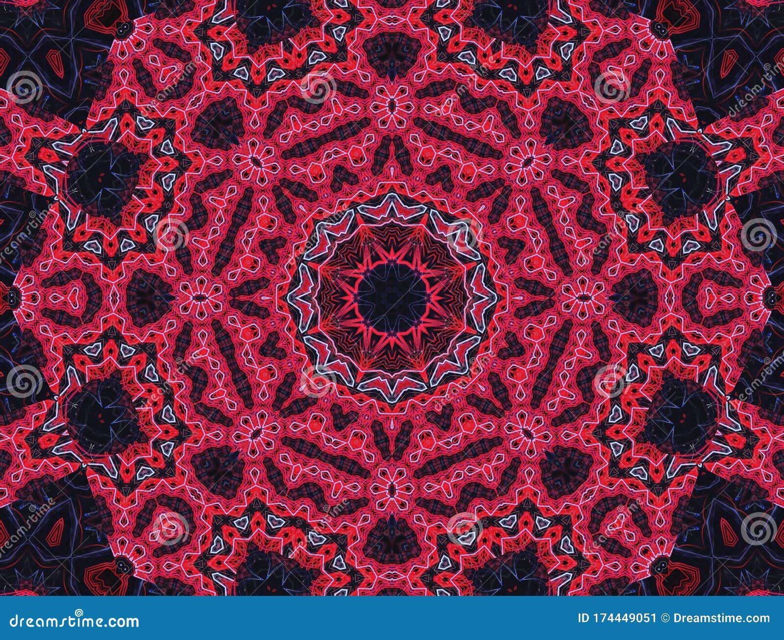 Abstract Mandala Seamless Texture for Design and Background Stock ...