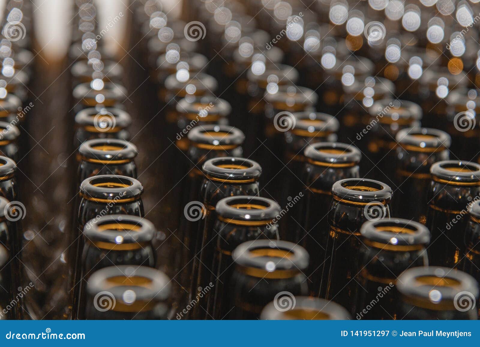 Abstract Many Brown Glass Bottles Stock Image - Image of beverage ...