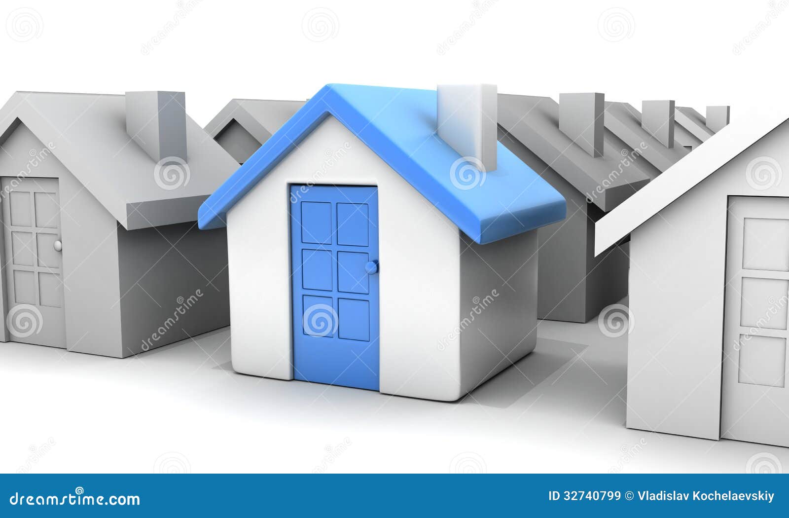 Abstract many homes stock illustration. Illustration of abstract - 32740799