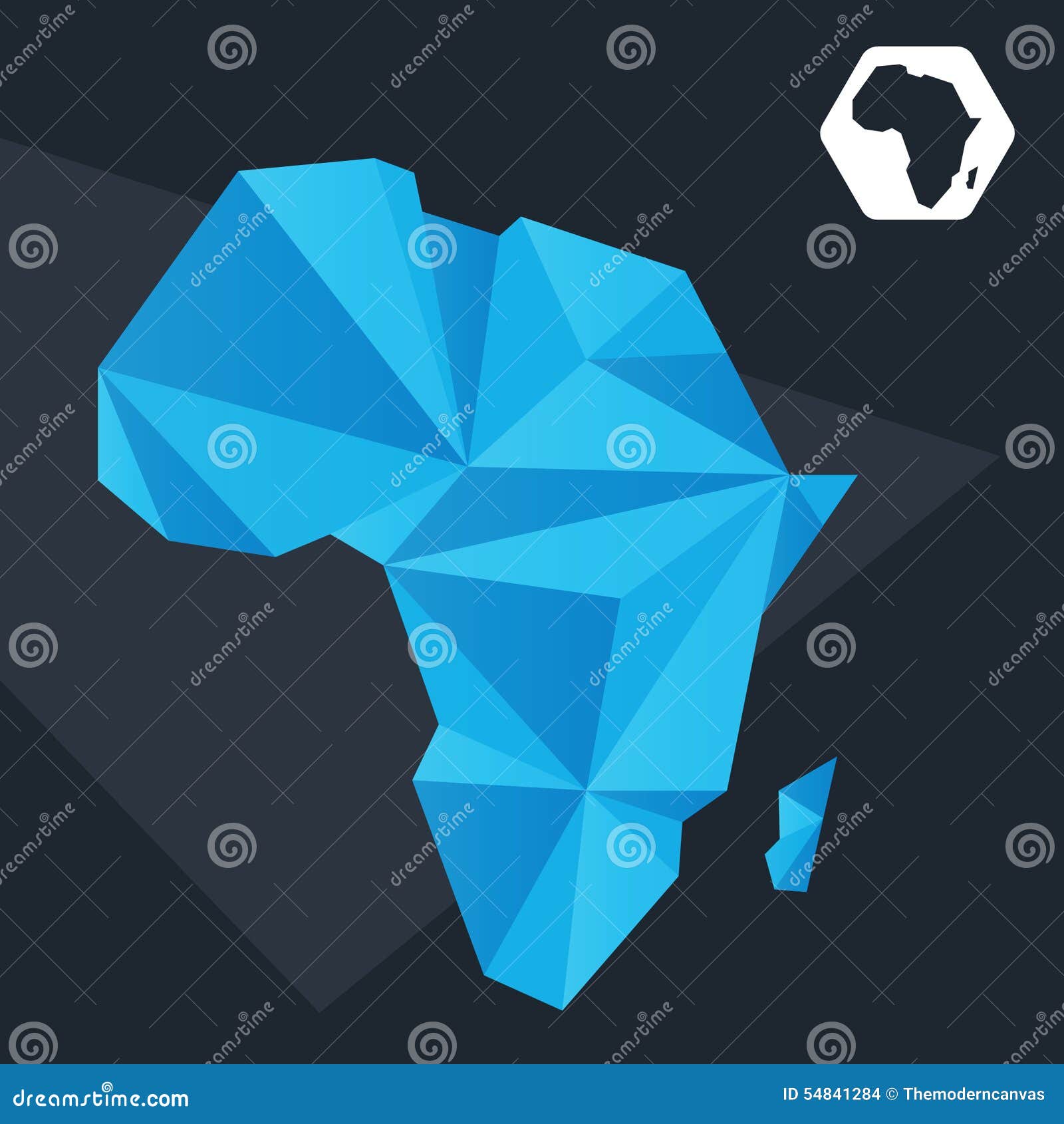 Abstract Map of Africa stock vector. Illustration of southern - 54841284
