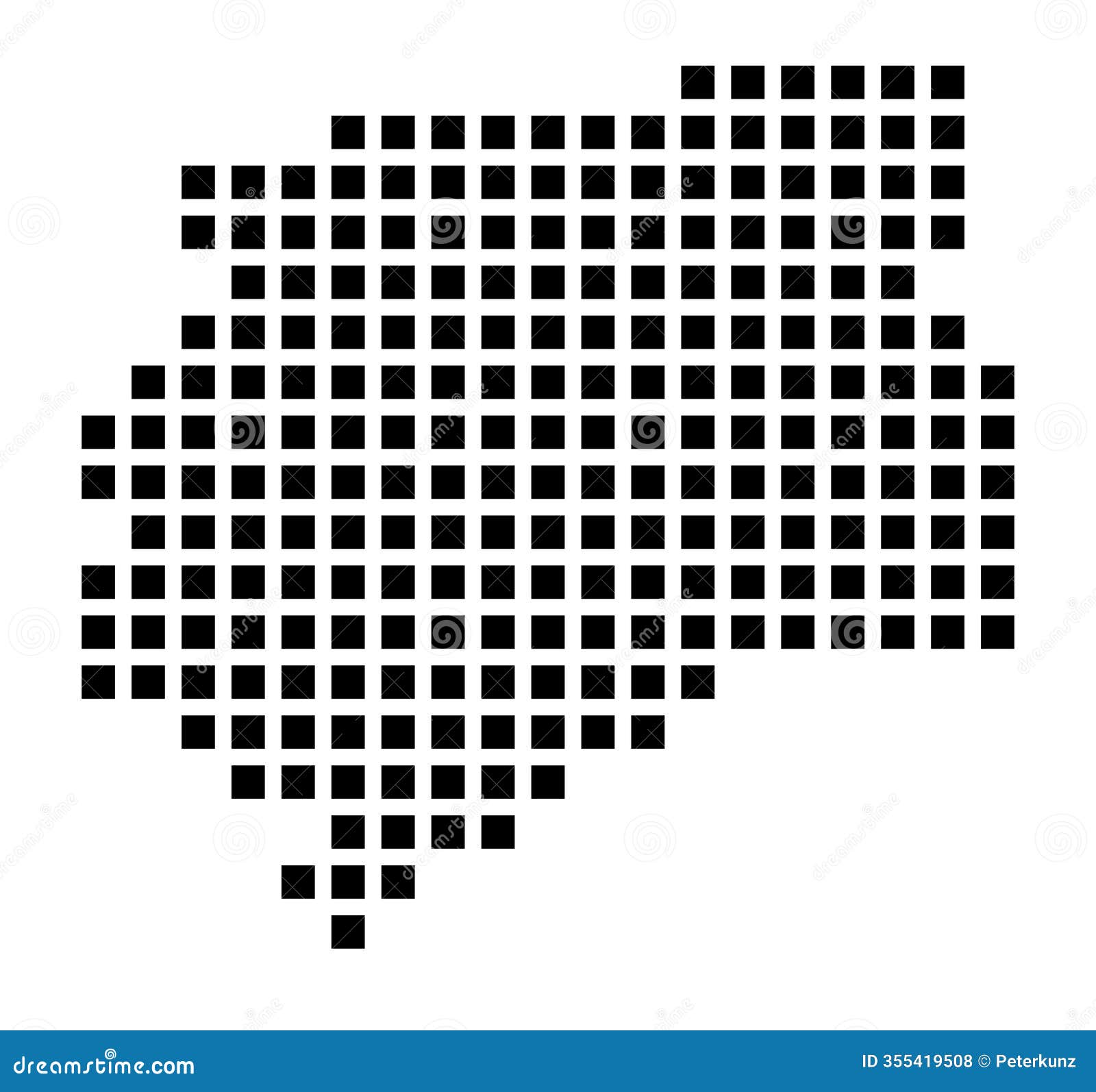 Abstract Map of Aurich (Germany) Stock Illustration - Illustration of ...