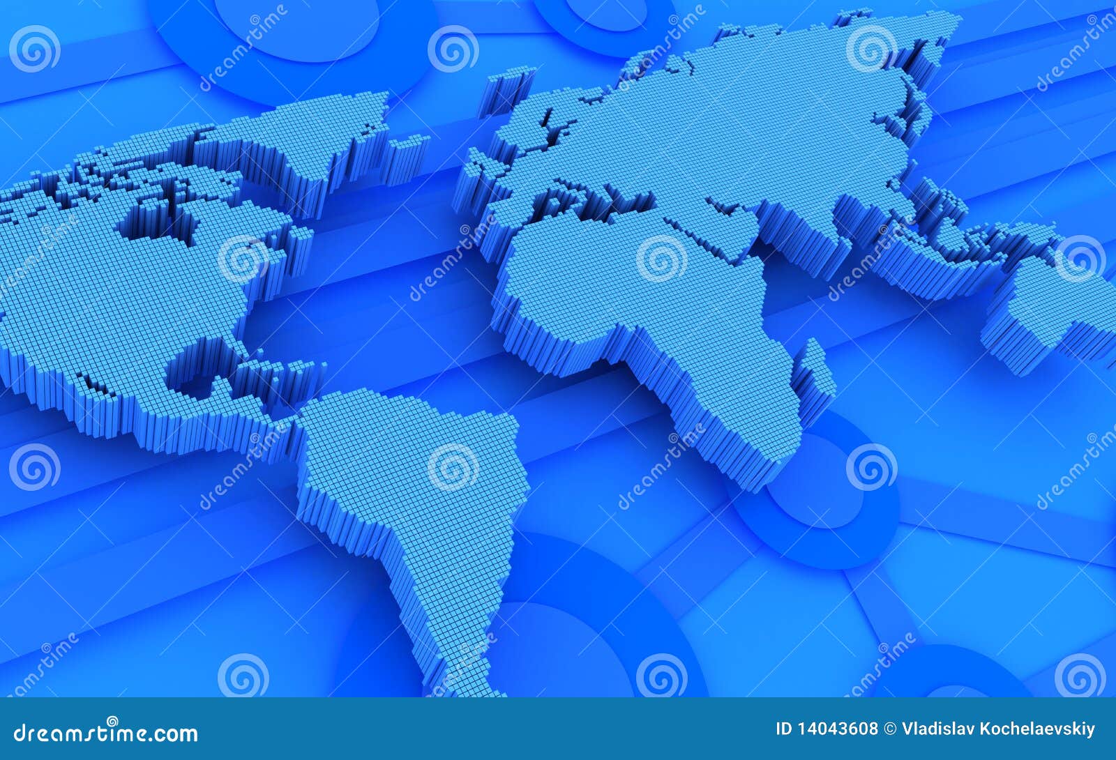 Abstract map blue stock illustration. Illustration of background - 14043608