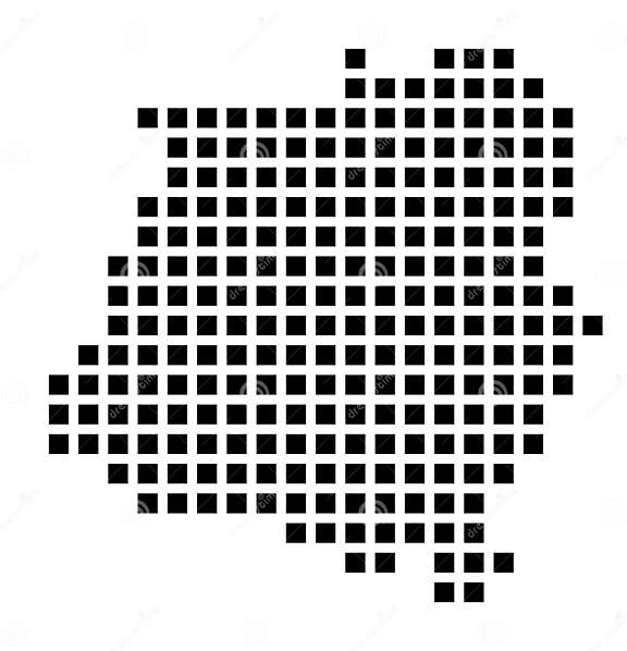 Abstract Map of Garbsen (Germany) Stock Illustration - Illustration of ...