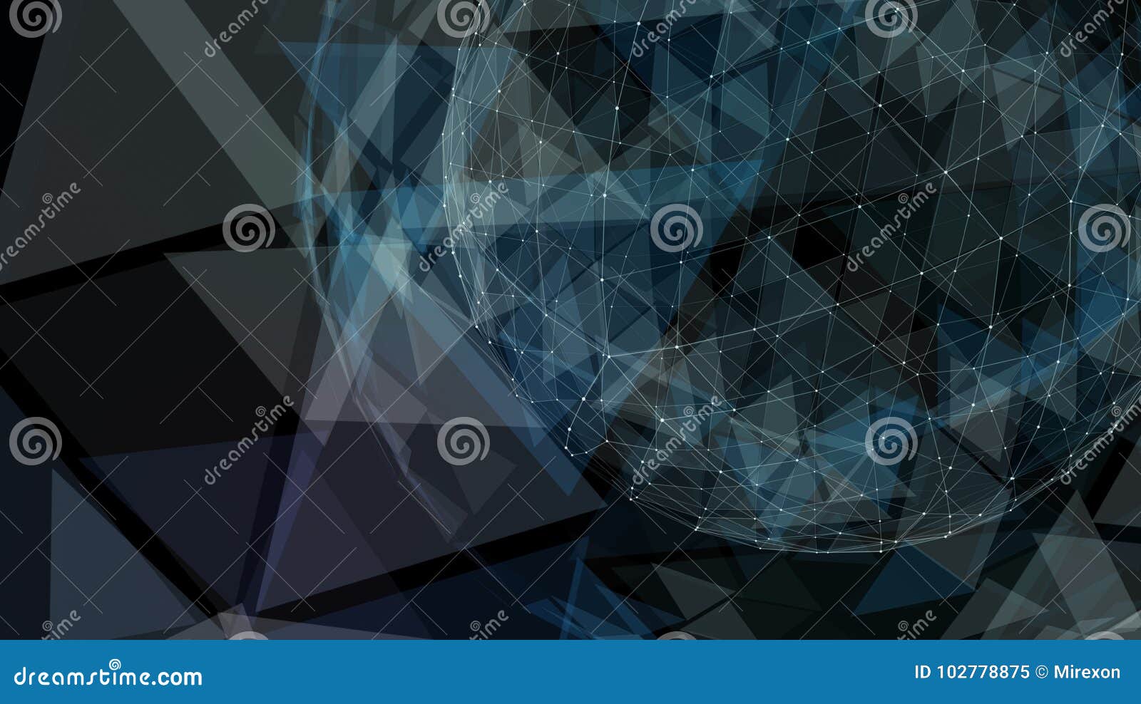 Abstract Map of the Global Network Stock Illustration - Illustration of ...