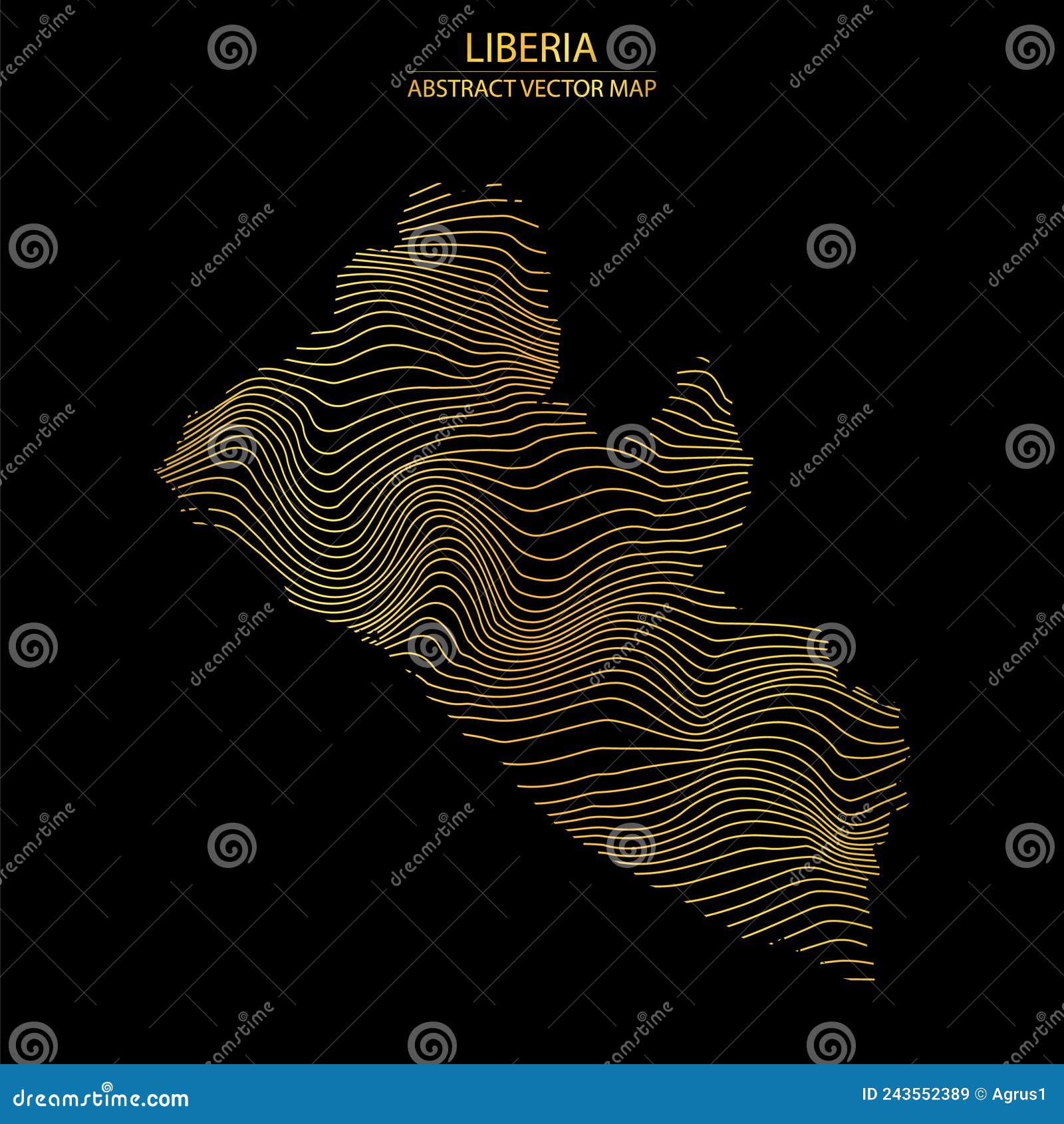 Liberia Vector Map Silhouette | CartoonDealer.com #354069712