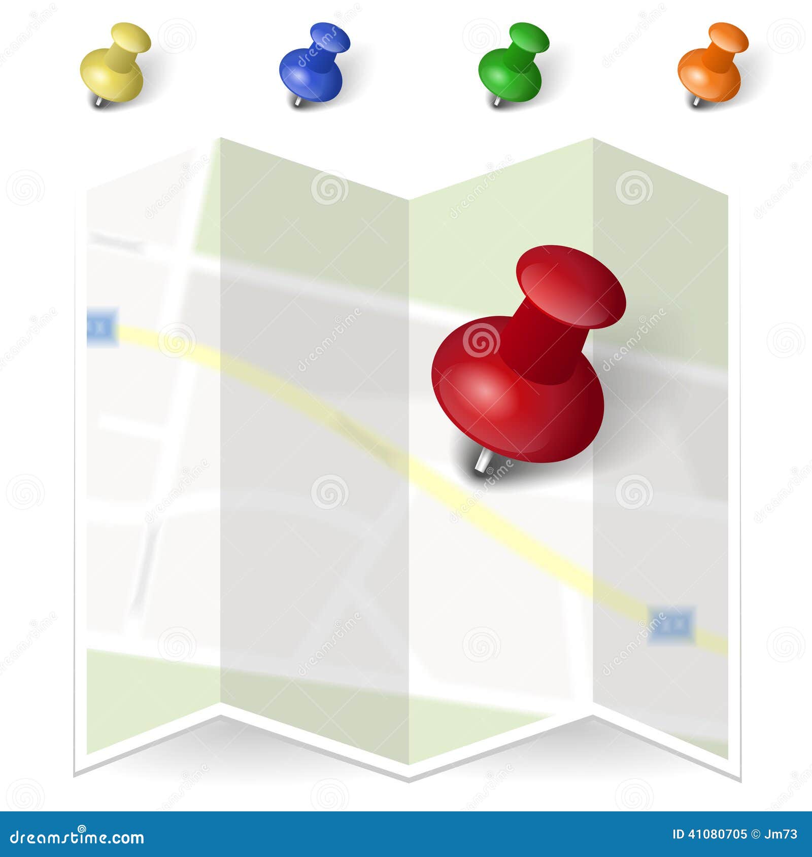 Abstract Map and Marker Pins Stock Vector - Illustration of icon ...