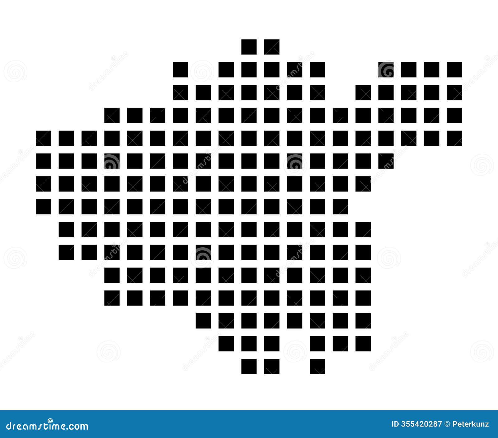 Abstract Map of Meppen (Germany) Stock Illustration - Illustration of ...