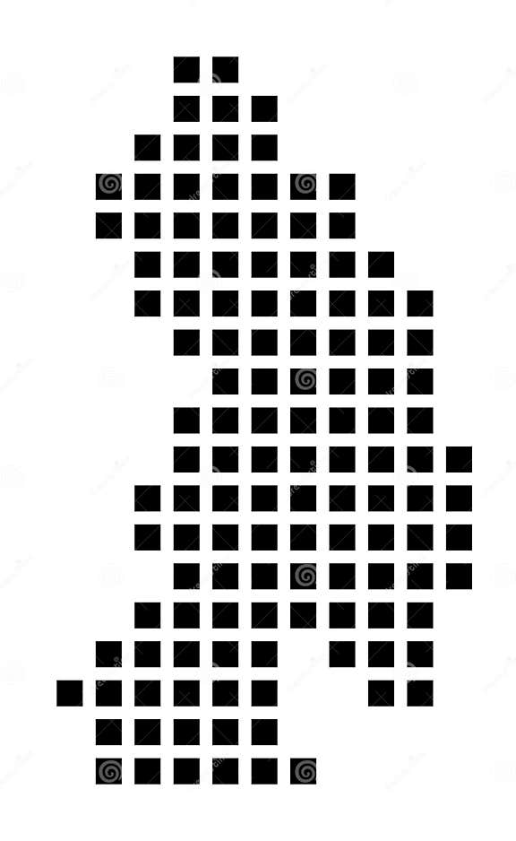 Abstract Map of Moers (Germany) Stock Illustration - Illustration of ...