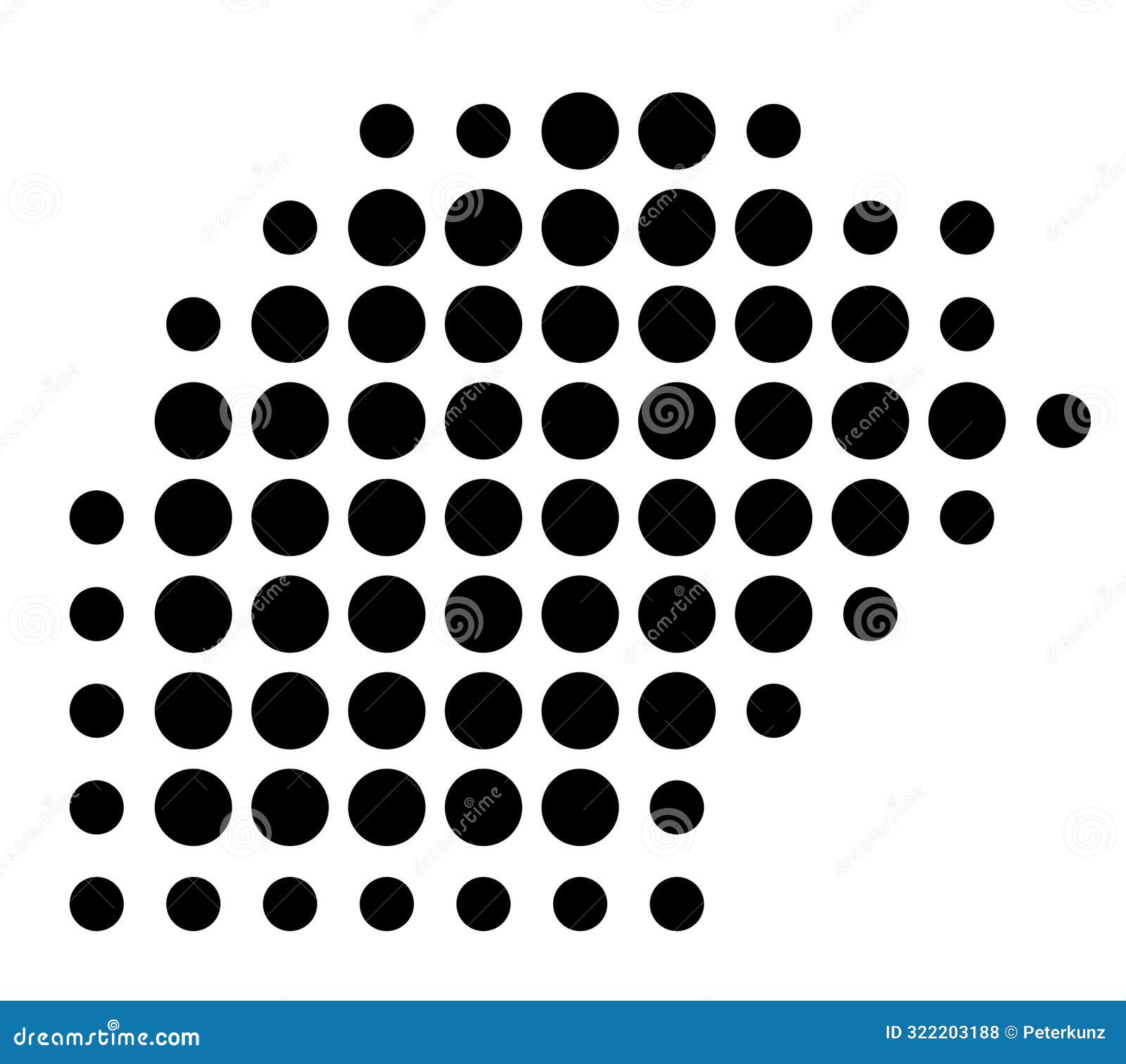 Map of Monaco Showing the Area of the Country with a Pattern of Black ...