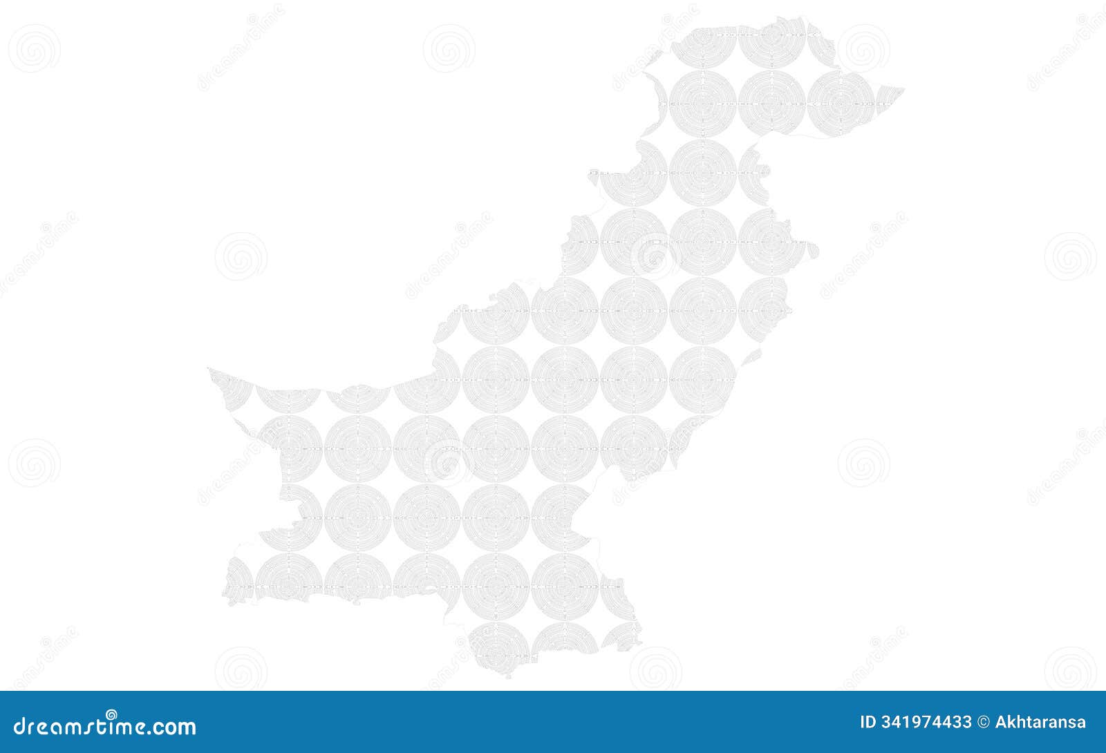 Abstract Map of Pakistan with Red Circle Lines, Pak, Pk Map Stock Image ...