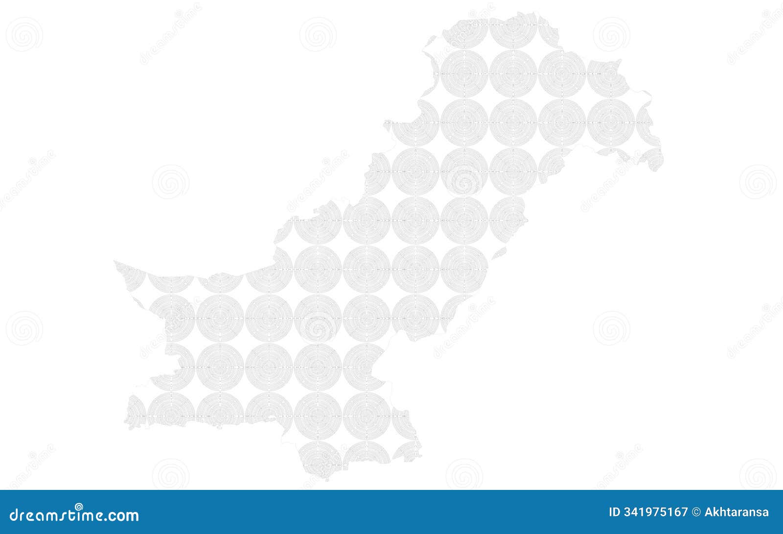 Abstract Map of Pakistan with Red Circle Lines, Pak, Pk Map Stock Image ...