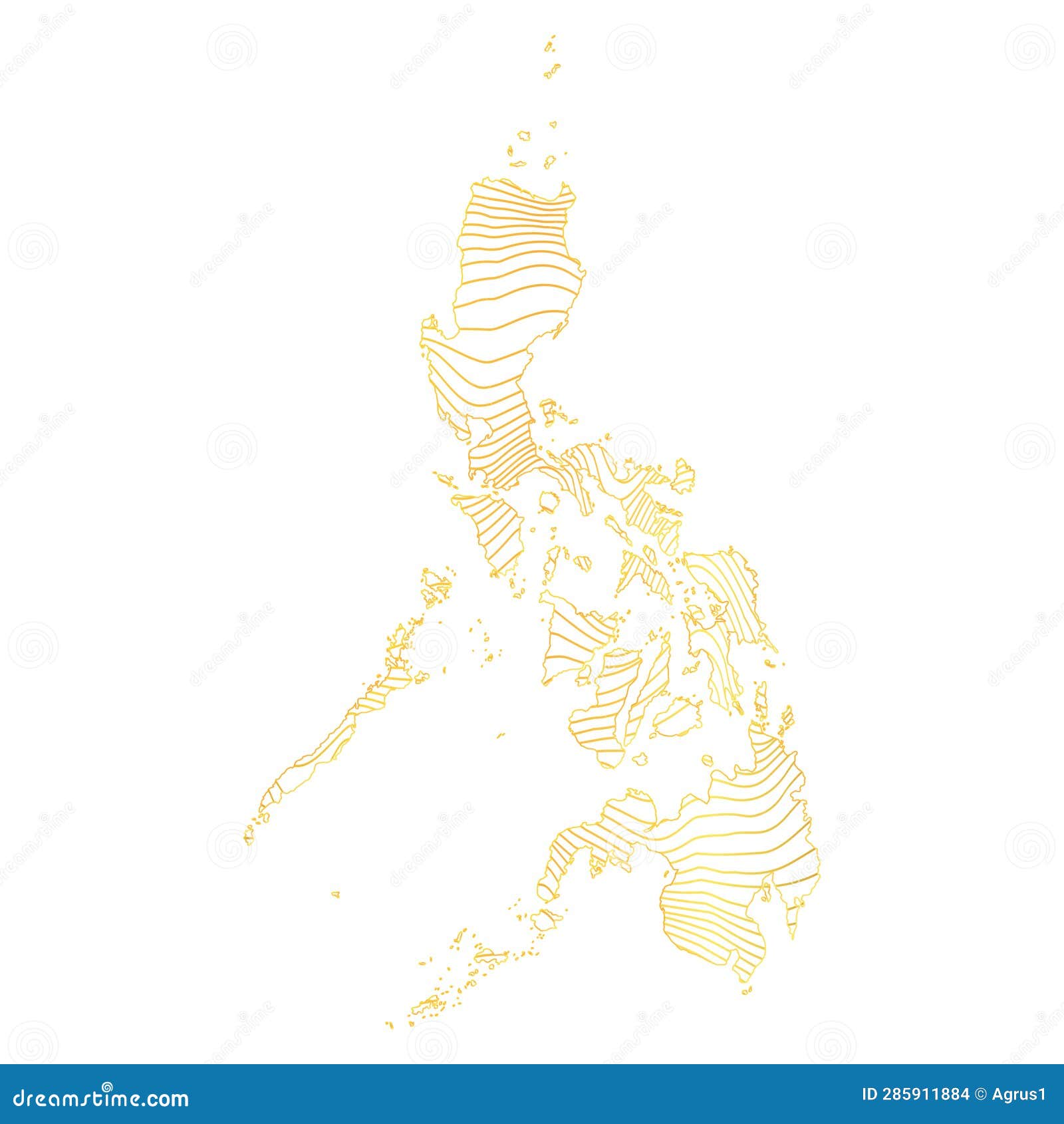 Philippines Vector Map With Border Lines Of Provinces Using Gray Color ...
