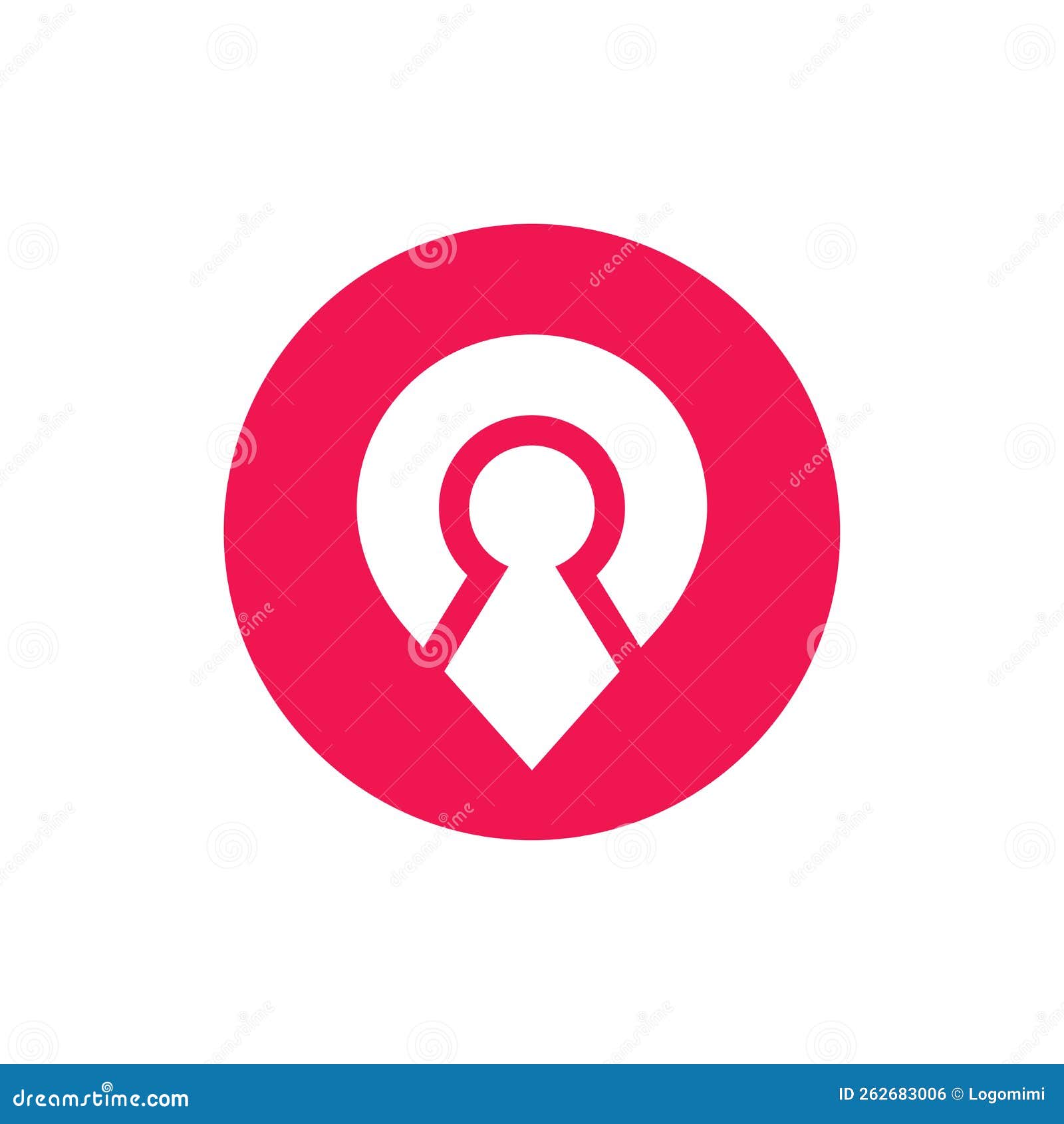 Abstract Map Pin Logo Icon Design Template Vector Stock Vector ...