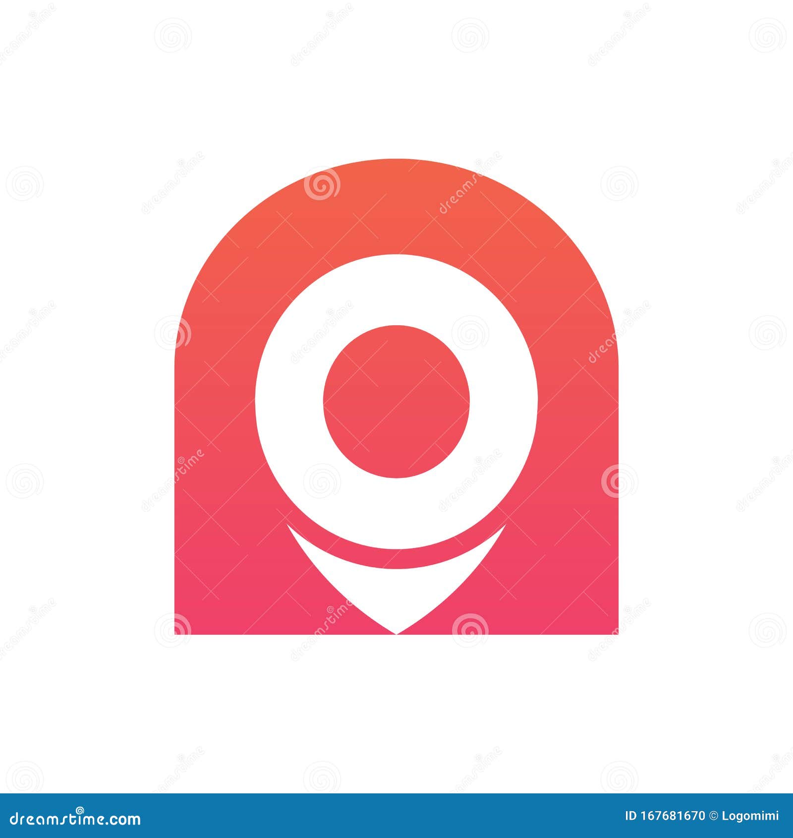 Abstract Map Pin Logo Icon Design, Vector Illustration Stock Vector ...