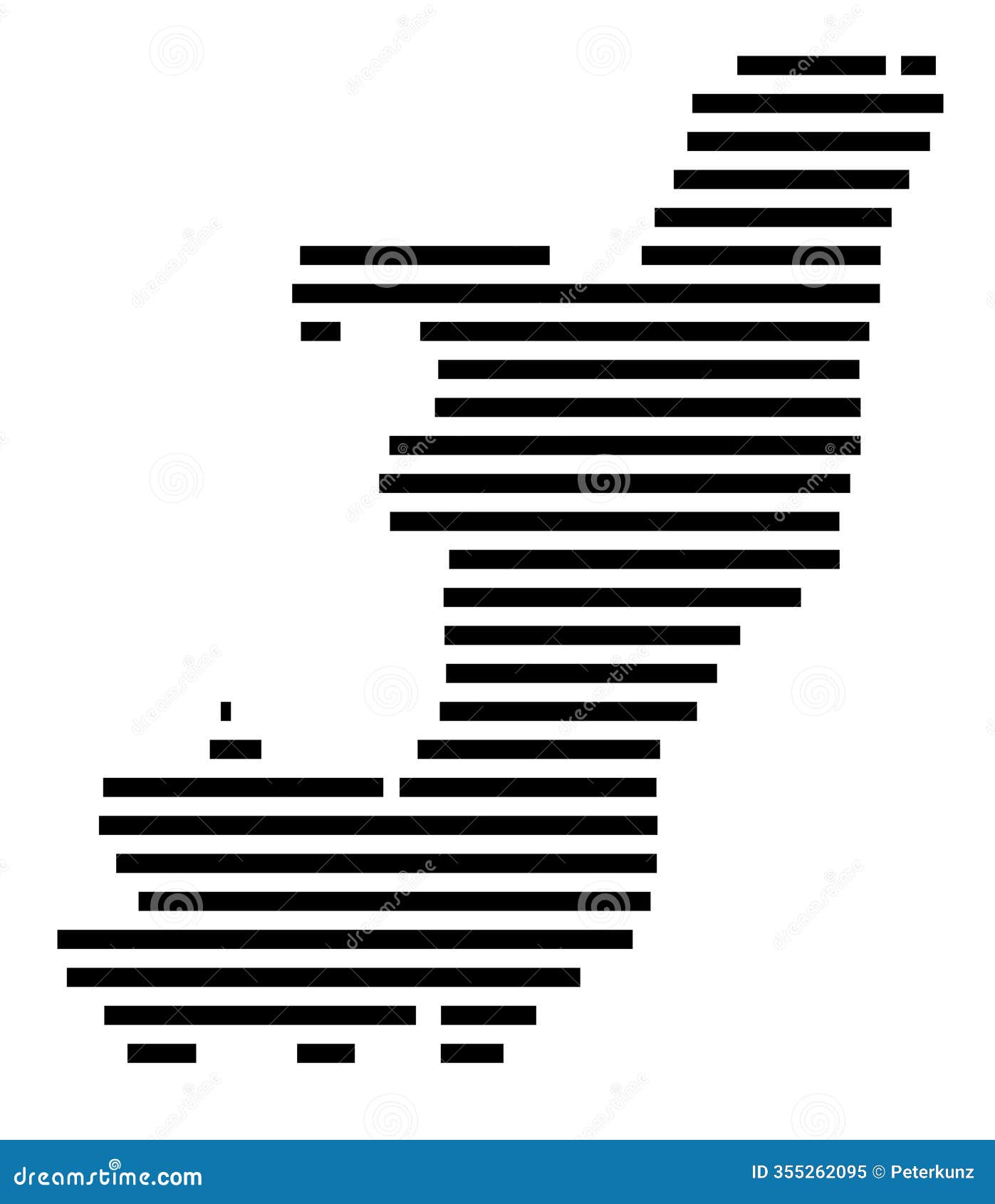 Republic Of The Congo MAP In Blue, Country Map, Republic Of The Congo ...