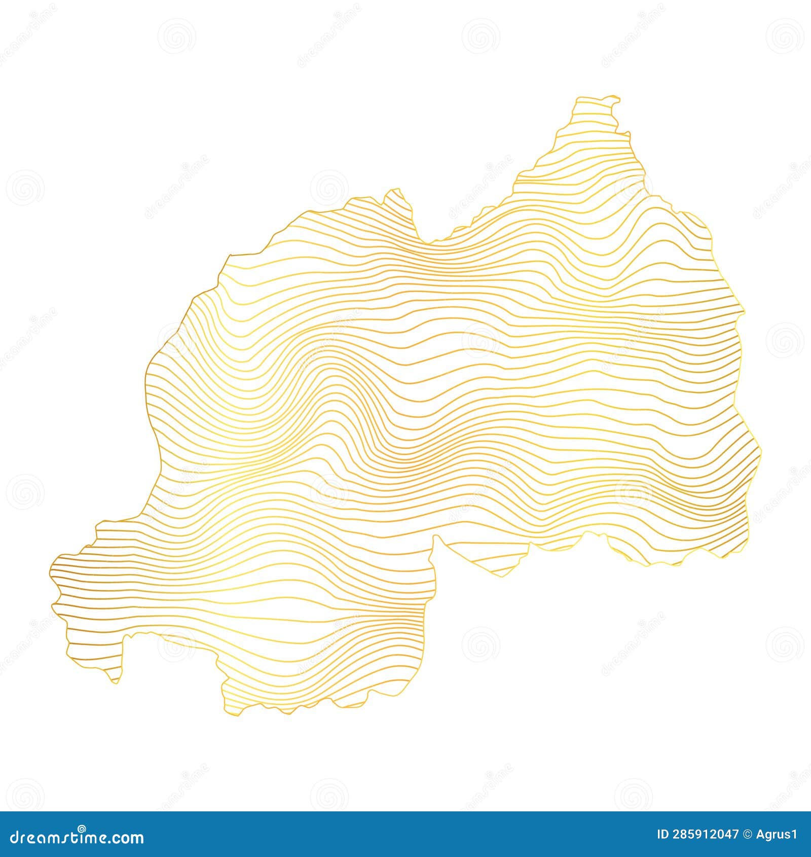 Rwanda Vector Map Silhouette | CartoonDealer.com #354071715