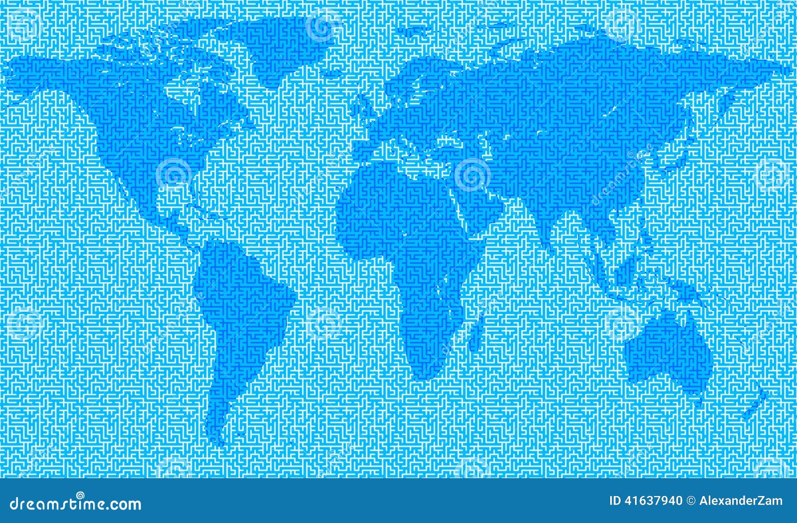 Abstract map stock vector. Illustration of global, collection - 41637940