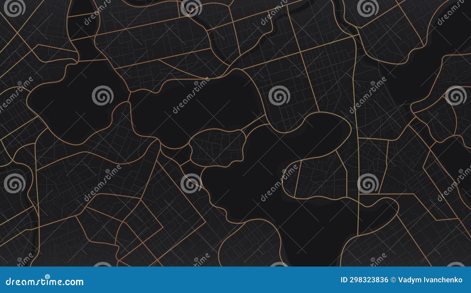 Abstract Map with Unique Lines, Geometric Patterns Background. Navigate Mapping Technology for ...