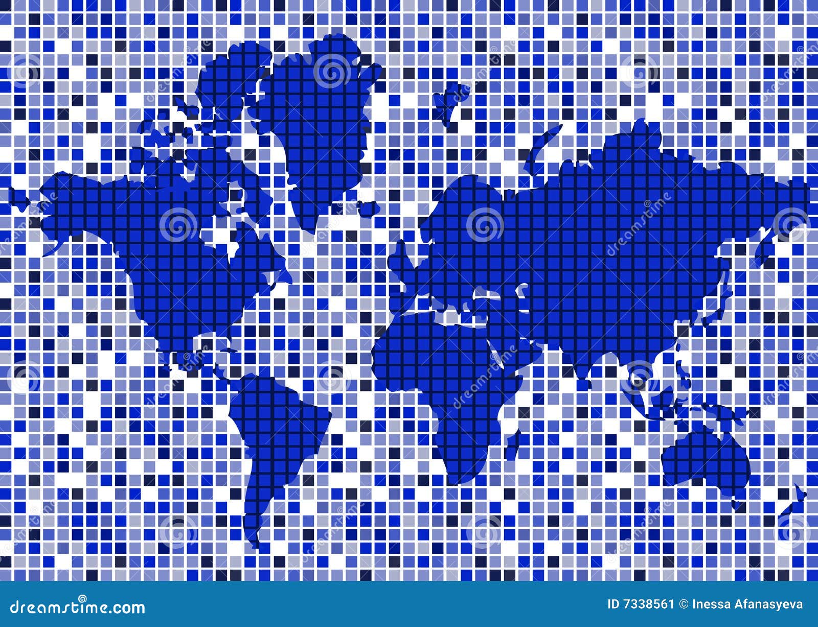 Abstract map of world stock vector. Illustration of europa - 7338561
