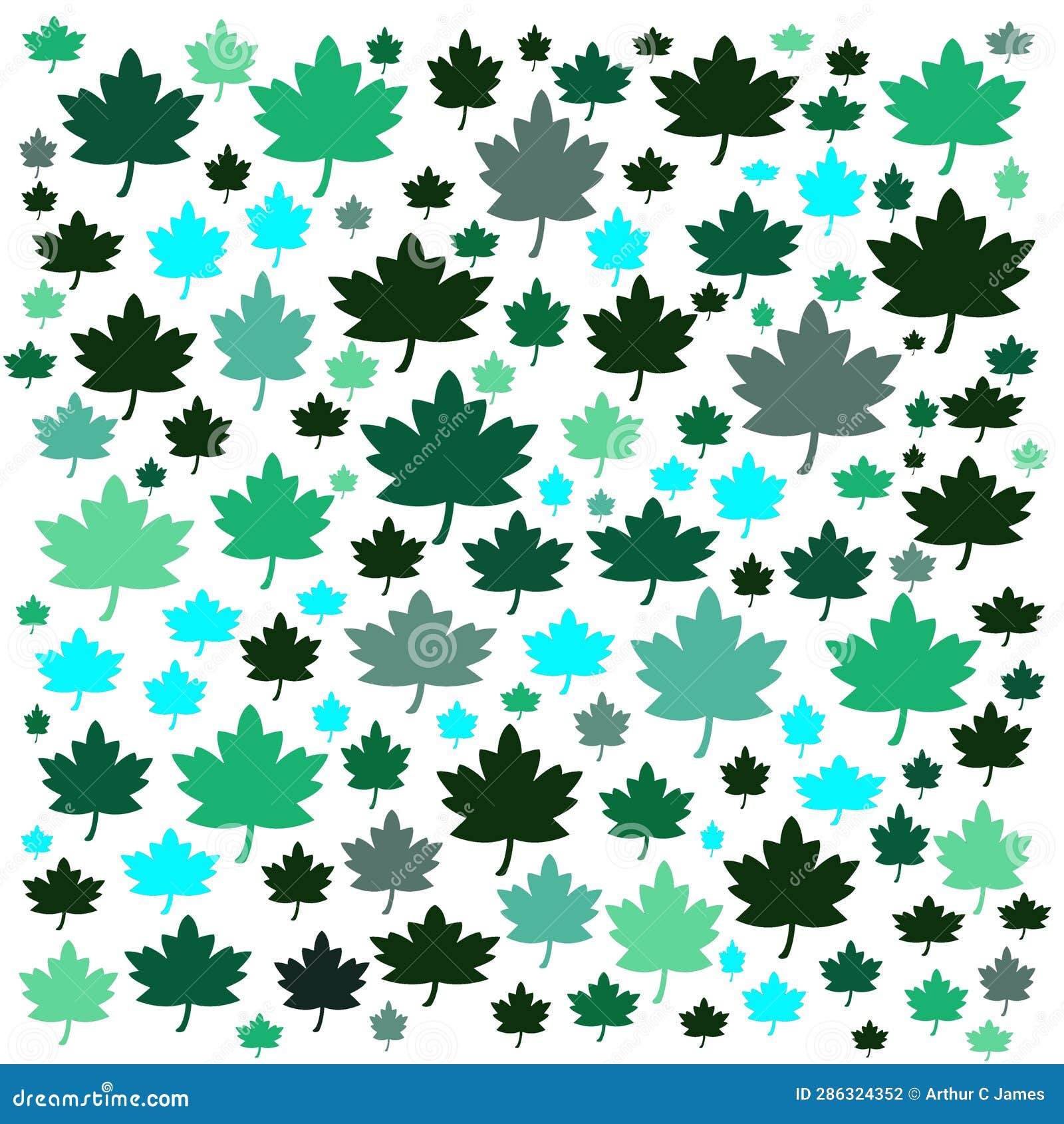 Abstract and Contemporary Seamless Maple Leaf Pattern Stock ...