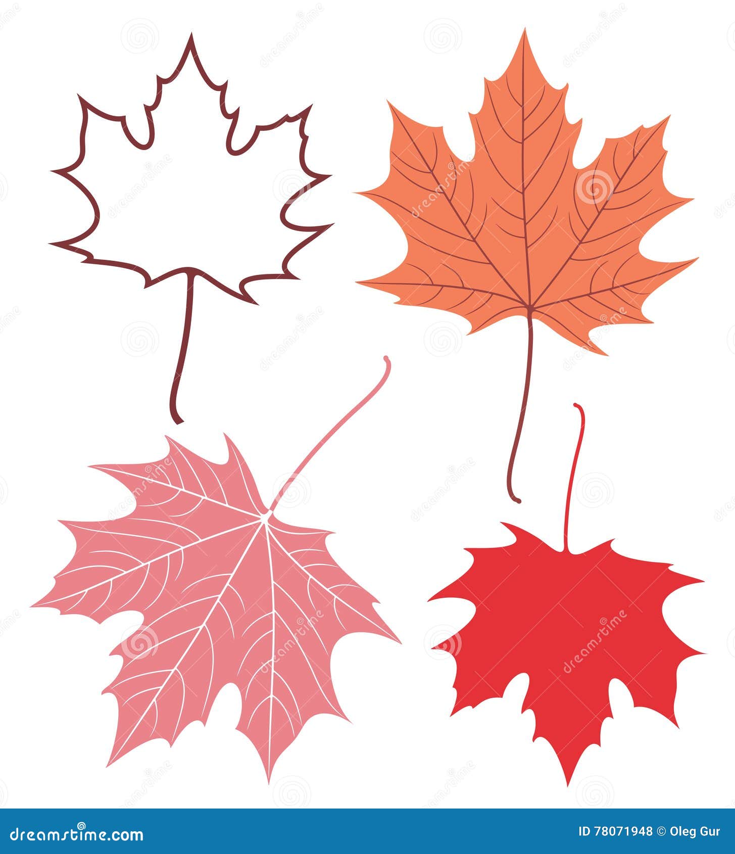 Abstract Maple leaf stock vector. Illustration of bizarre - 78071948