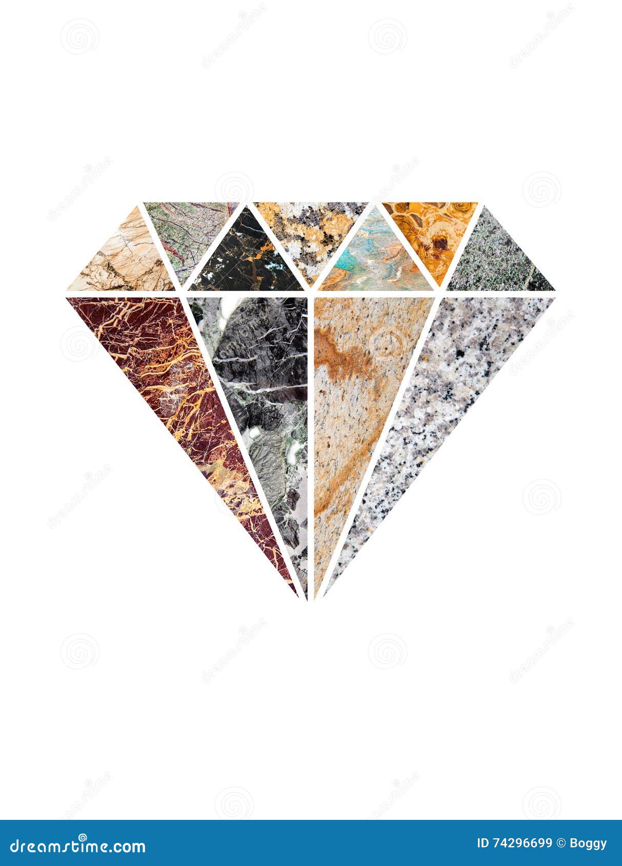Abstract marble collage stock image. Image of stone, rock - 74296699