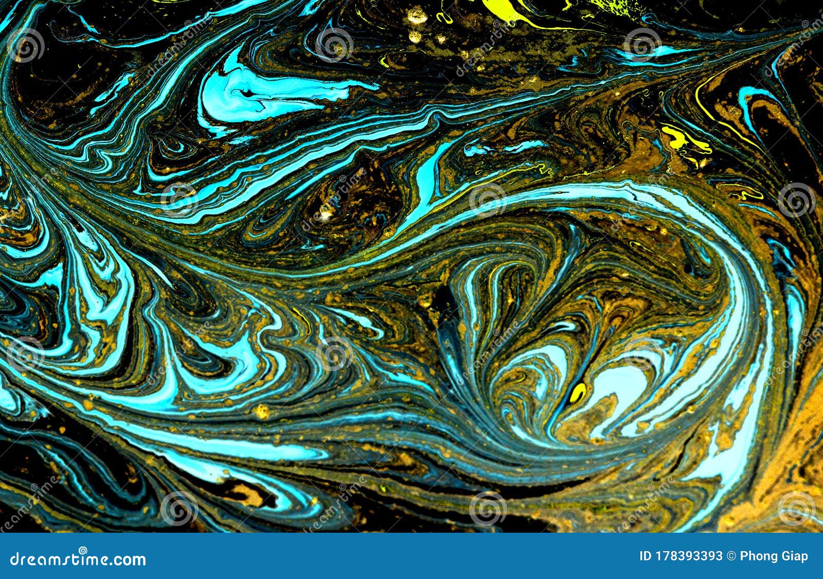 Abstract Marble Colorful Texture Background Ebru Marbled Effect. Stock ...