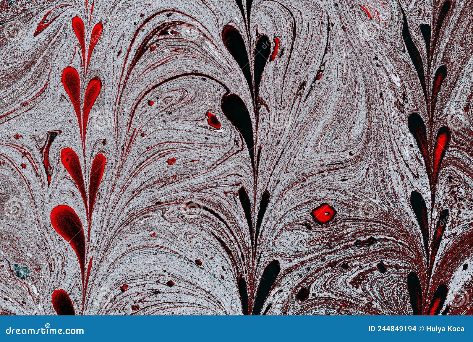 Abstract Marble Floral Pattern Texture. Traditional Art of Ebru ...