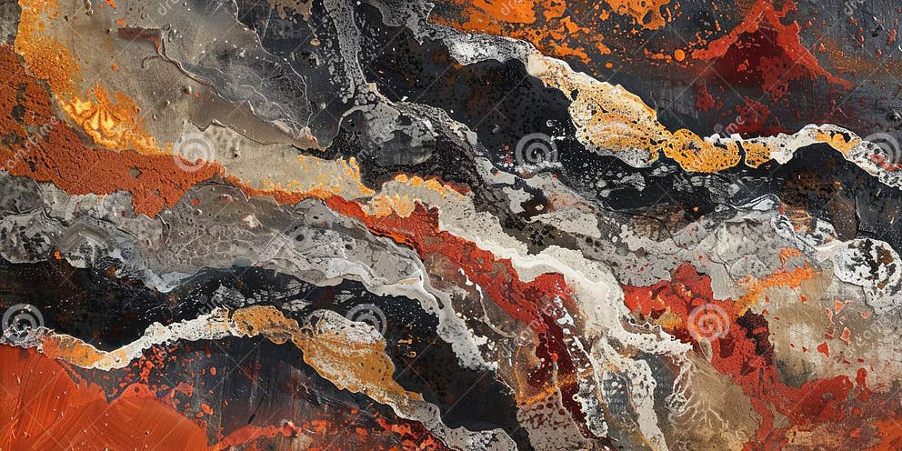 Abstract Marble Texture with Earthy Colors and Bold Patterns, Creating ...