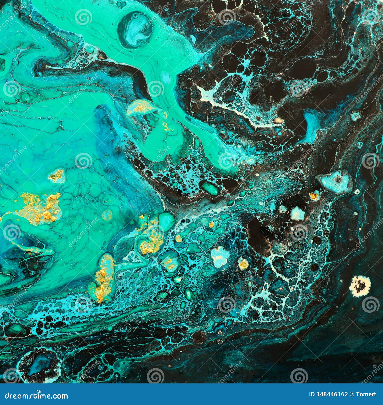 Abstract Marbleized Effect Background. Blue Creative Colors Stock Photo ...