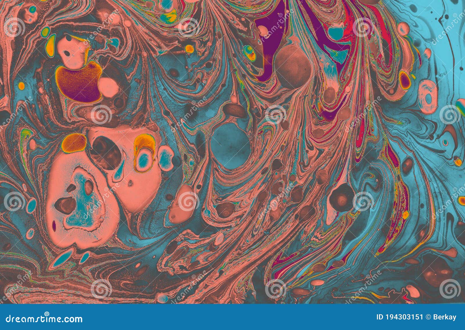 Abstract Marbling Art Patterns As Colorful Background Stock Image ...