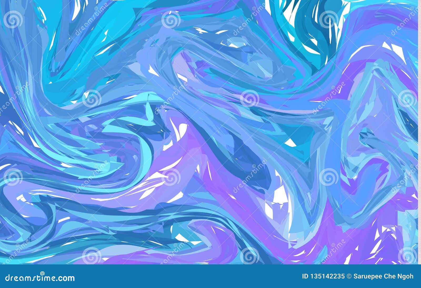 Abstract Marbling Background. Template of Vectorized Texture, Mixture ...