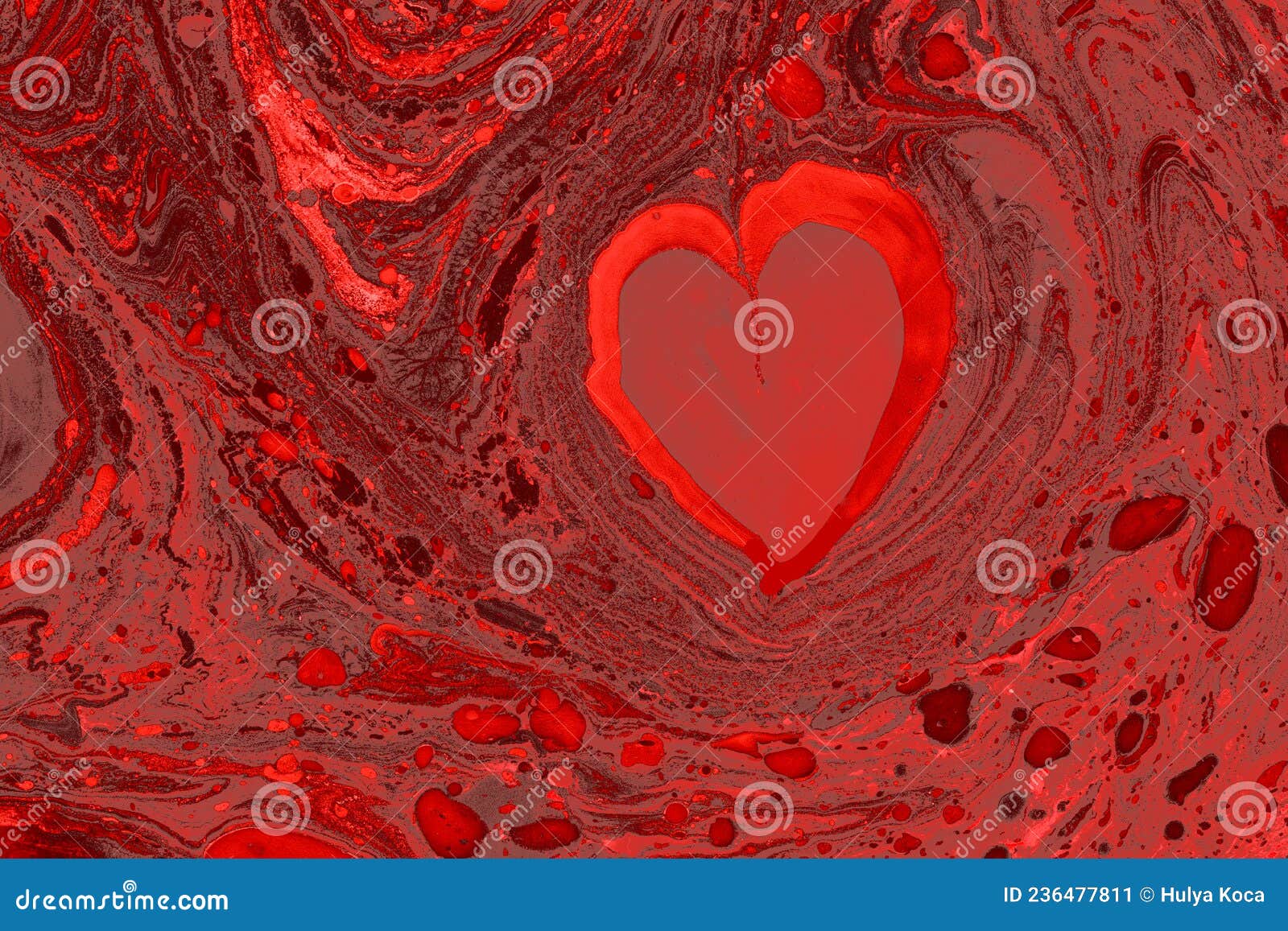 Abstract Marbling Heart Pattern for Fabric, Design. Creative Marbling ...